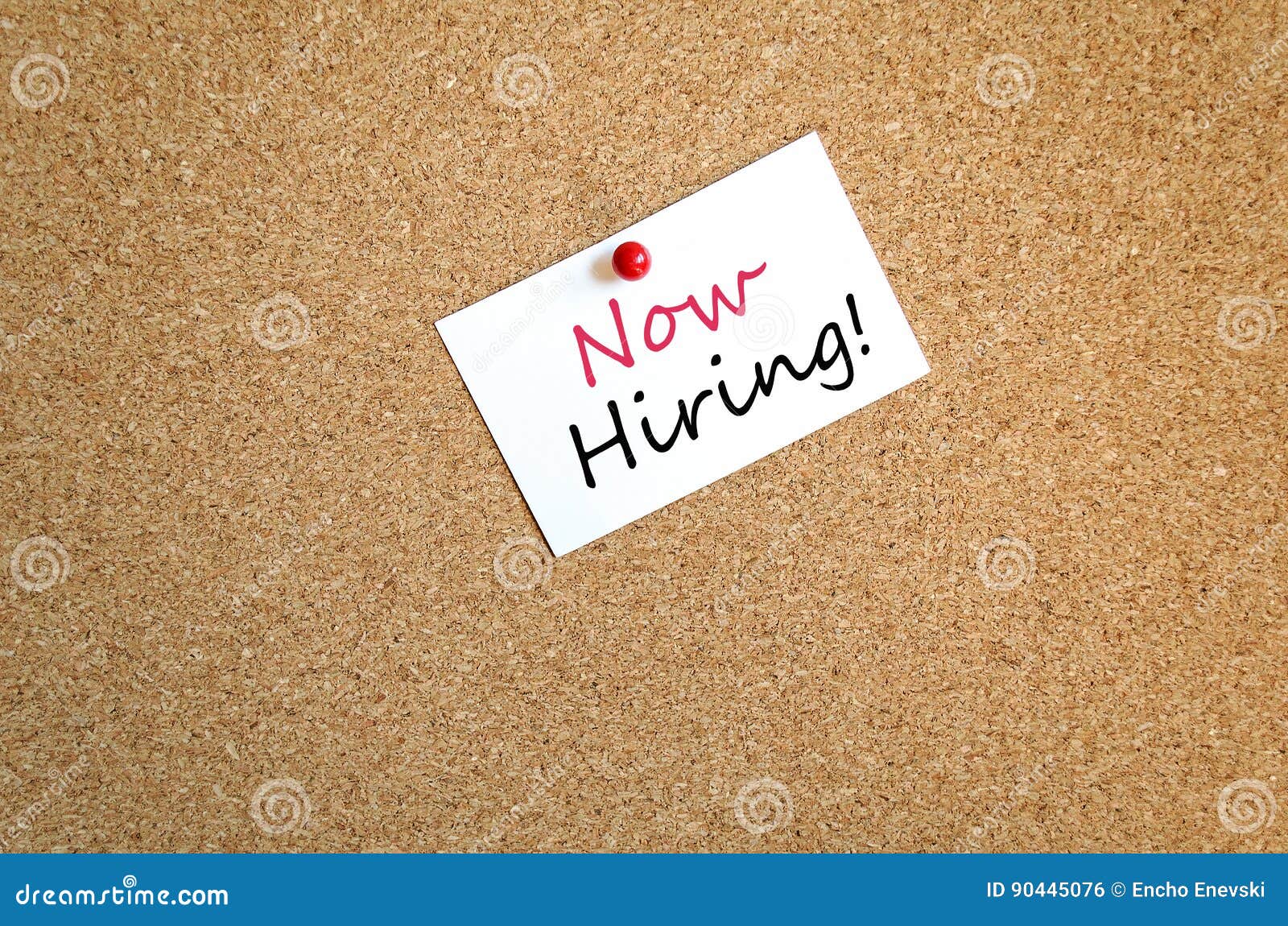 Sticky Note Now Hiring Concept Stock Photo - Image of paper, career ...