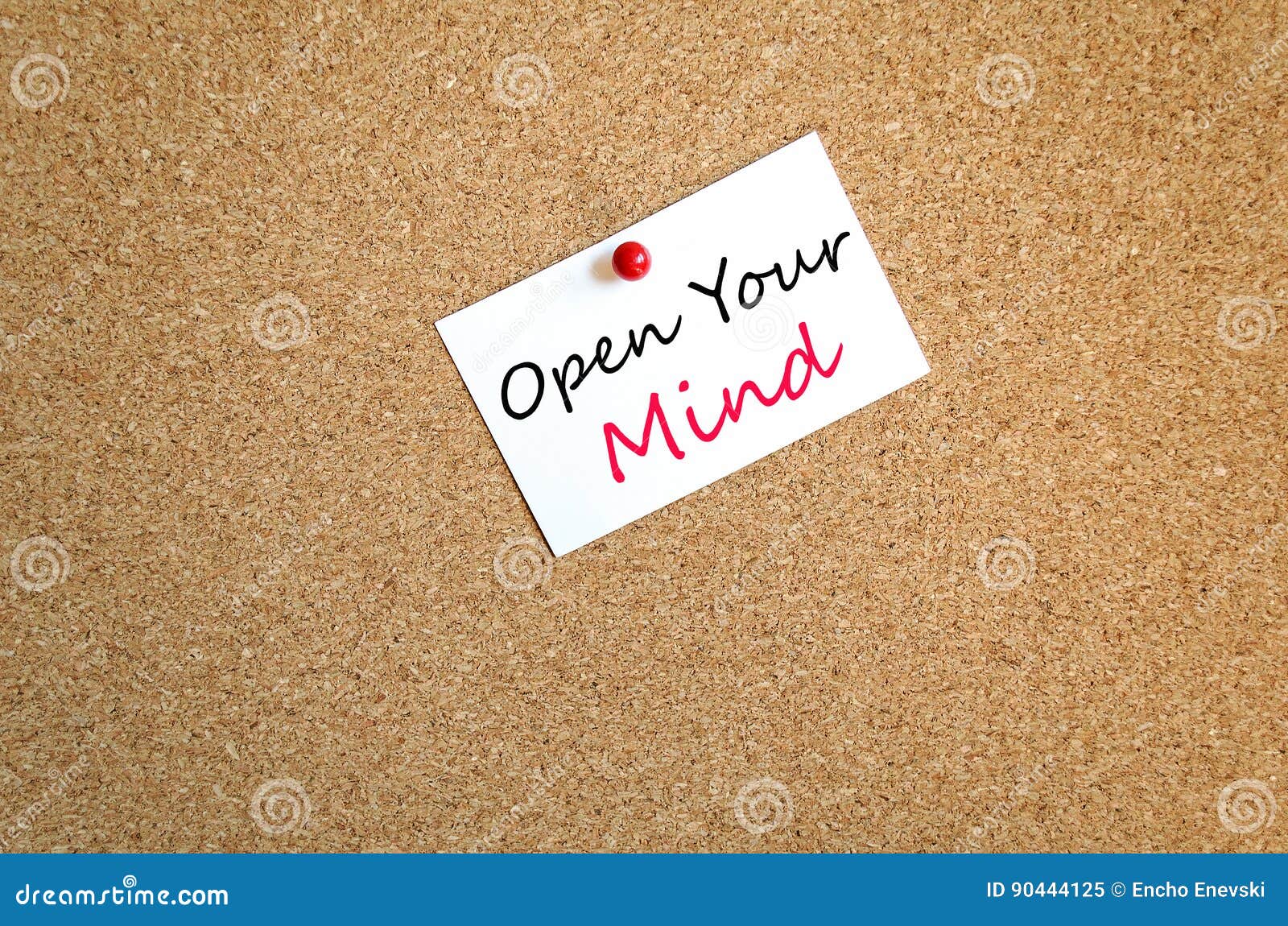 Sticky Note Open Your Mind Concept Stock Image - Image of idea ...