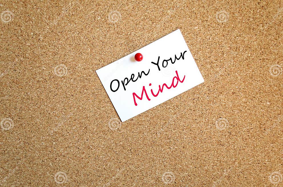 Sticky Note Open Your Mind Concept Stock Image - Image of idea ...