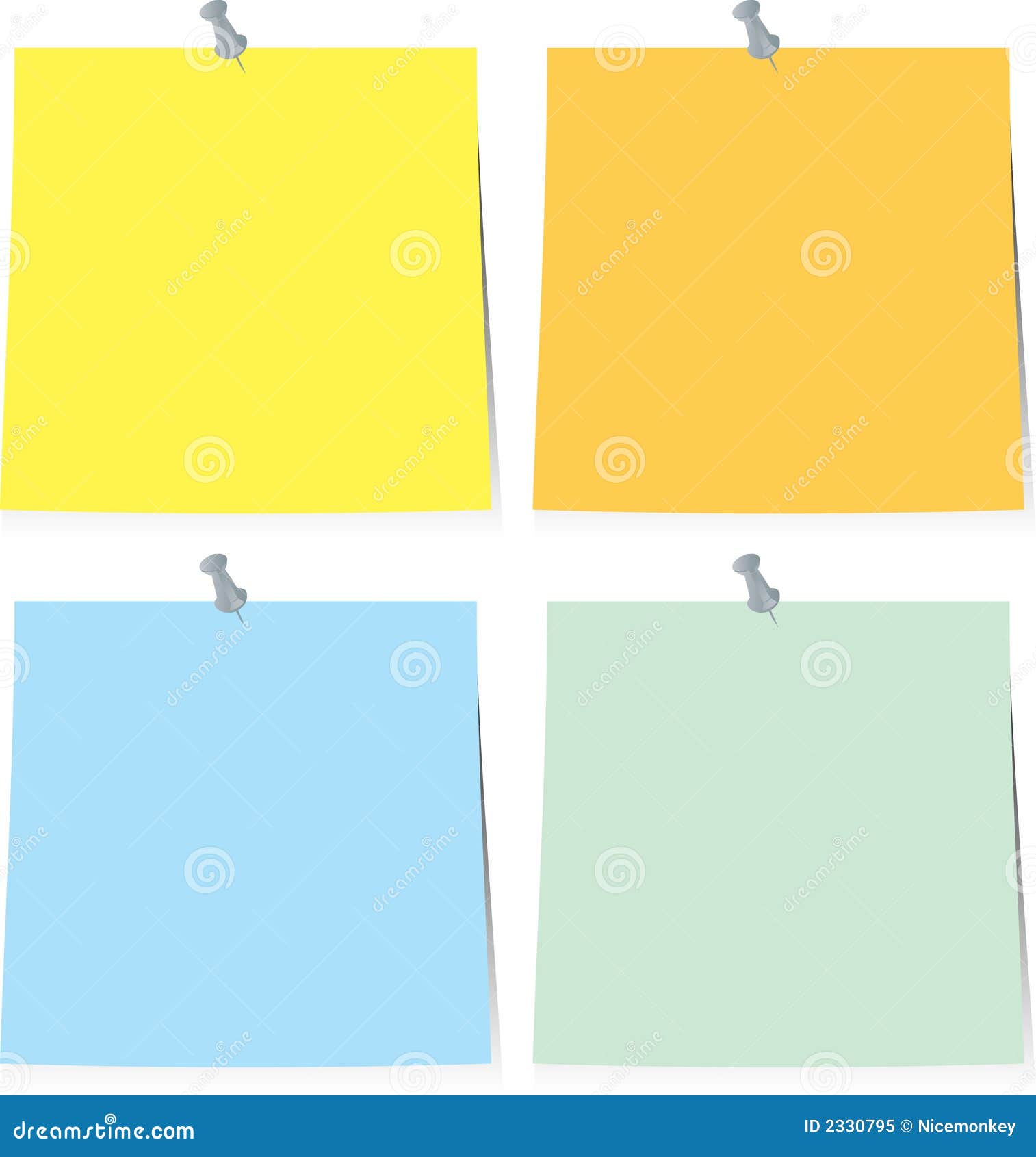 Sticky note paper stock illustration. Illustration of post - 2330795