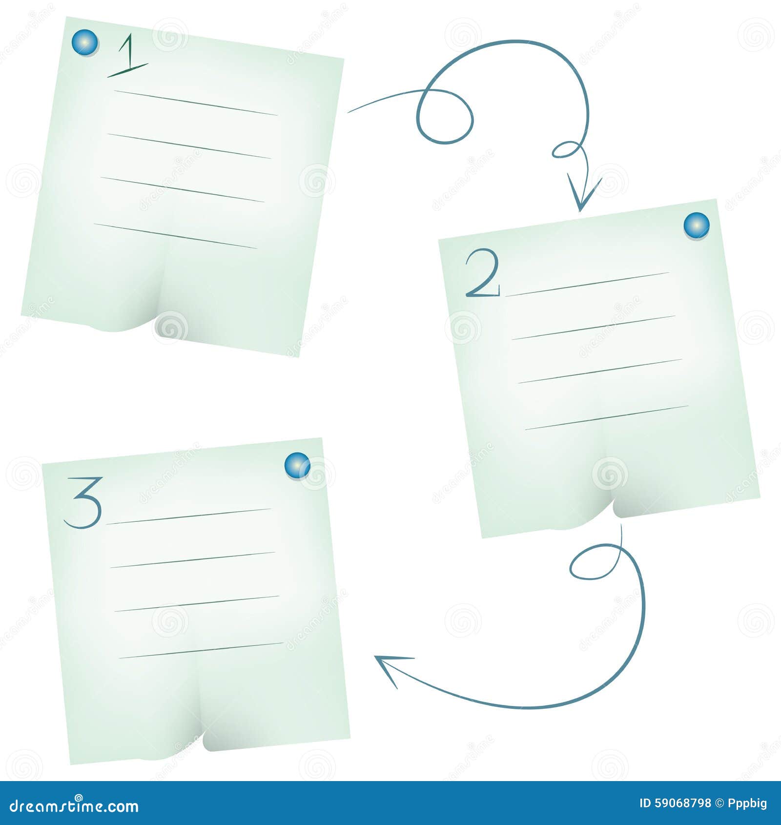 Paper Cut Diagram Chart With Shadow. Vector White Infographic Design ...