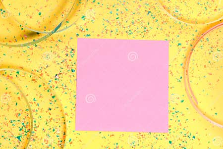 Sticky Note with Party Background Stock Image - Image of reminder ...