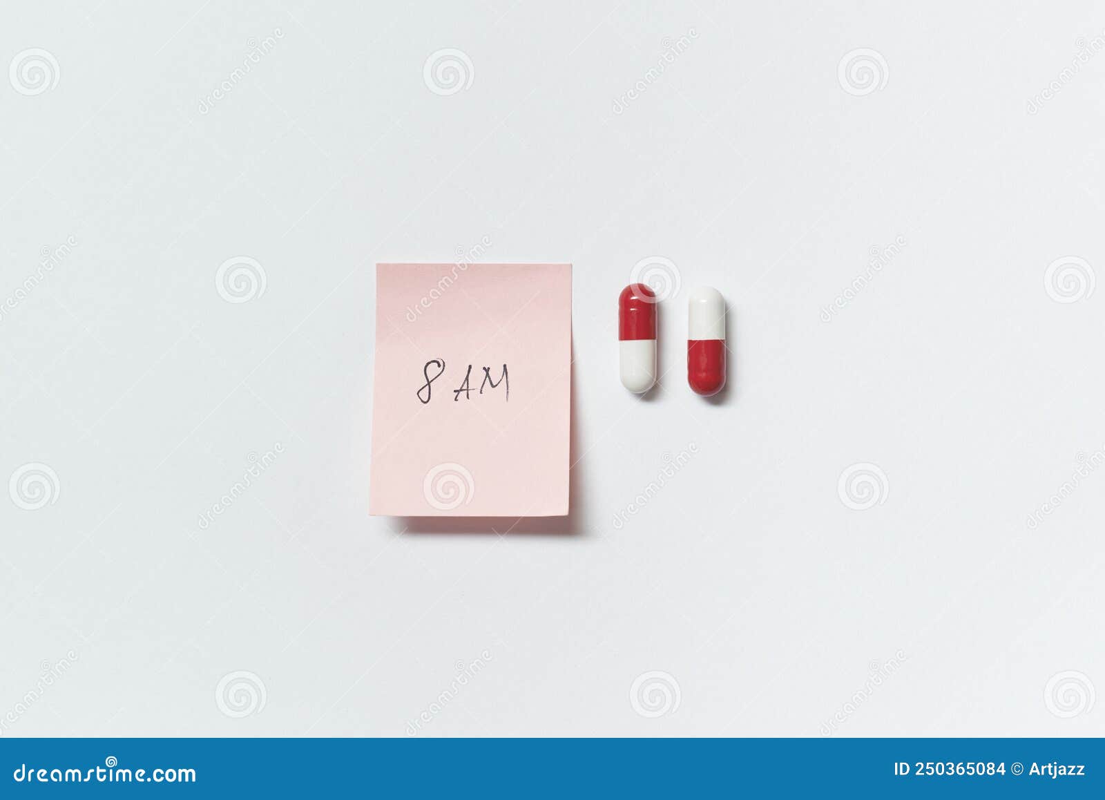 Sticky Note and Pharmaceutical Tablets. Stock Photo - Image of tablet ...