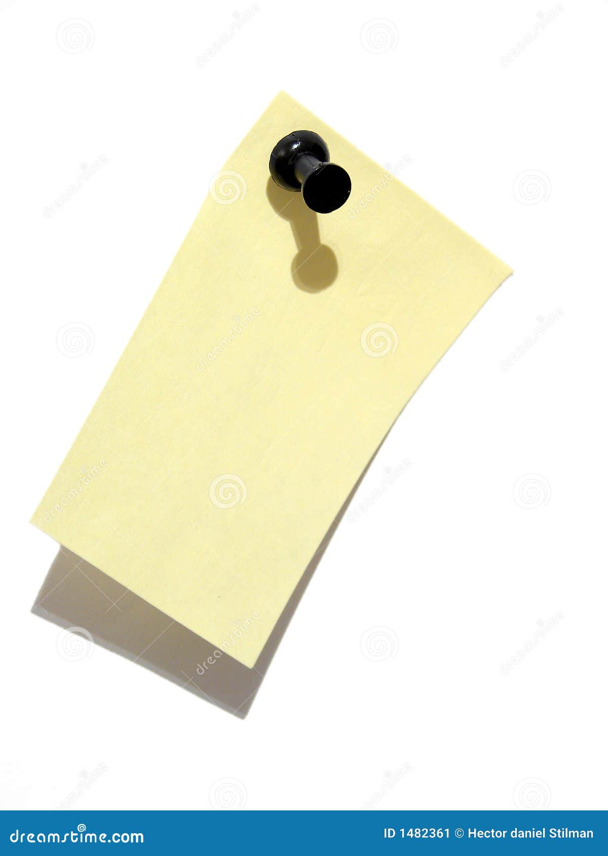 Sticky note and pin stock image. Image of note, memory - 1482361
