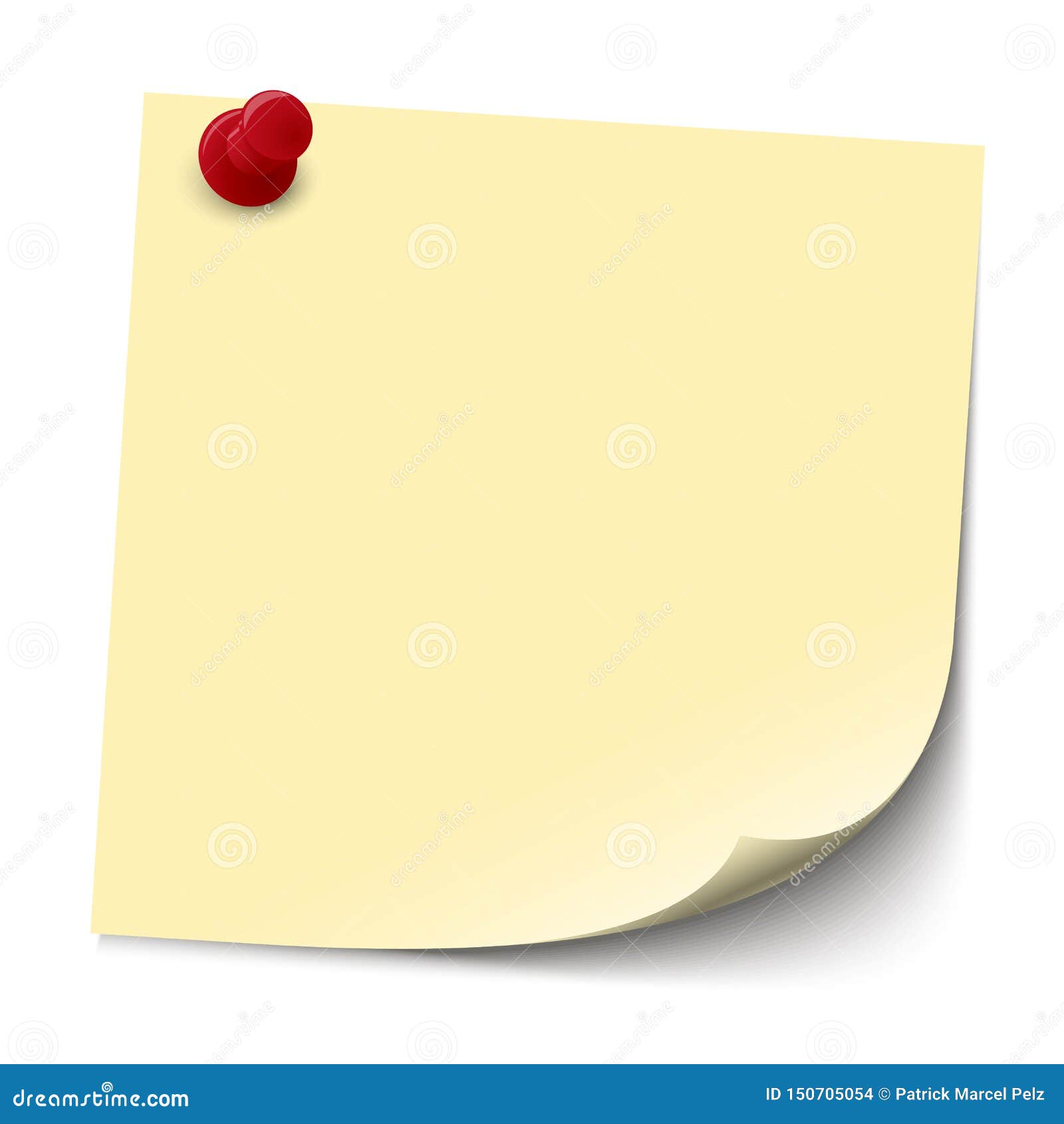 Sticky Note with Pin Needle Stock Vector - Illustration of bulletin ... Sticky Note with Pin Needle Stock Vector - Illustration of bulletin ...