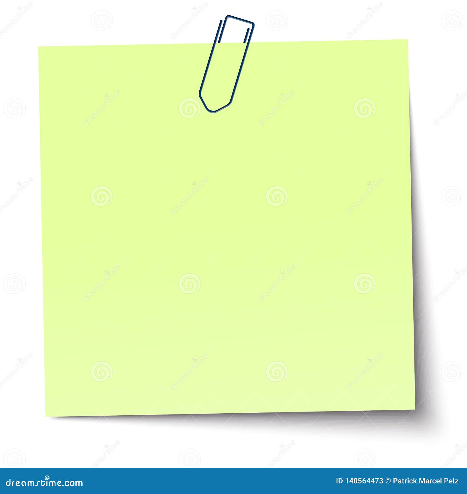 Sticky Note with Pin Needle Stock Vector - Illustration of clip ...