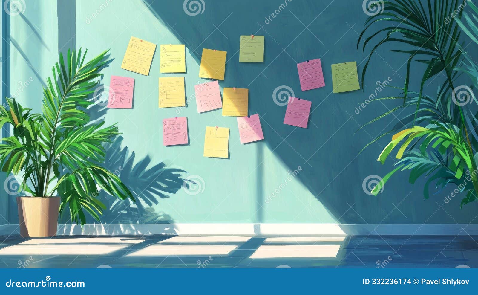 Sticky Note Post it Board Office Stock Photo - Image of info, message ...