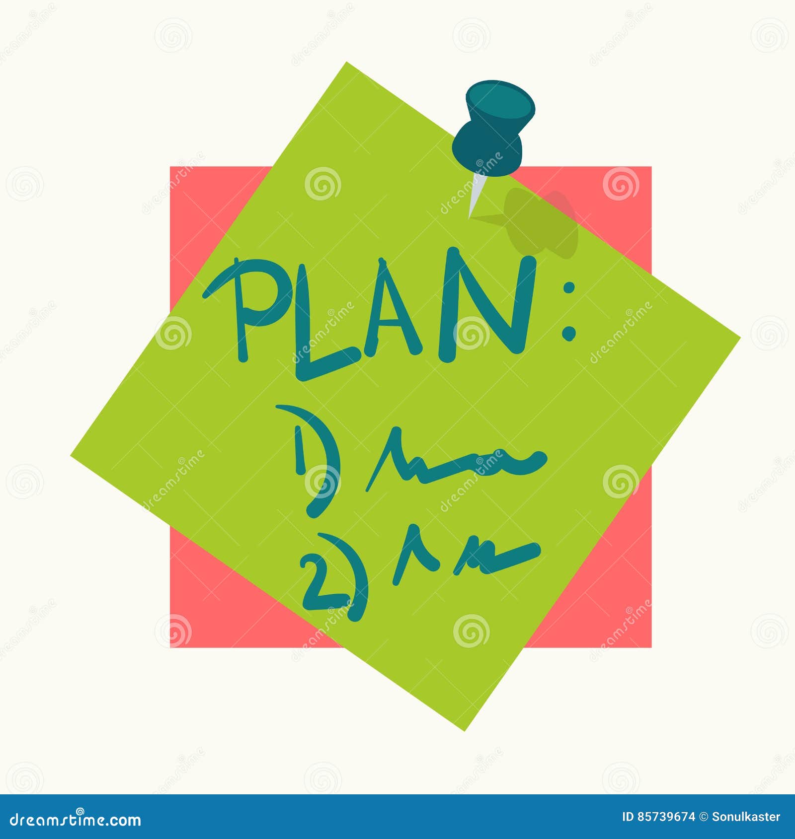Sticky Note or Reminder Memo Pin Vector Icon Stock Vector ...
