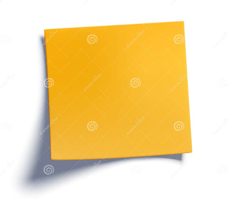 Sticky Note Reminder. Post it Paper Stock Illustration - Illustration ...