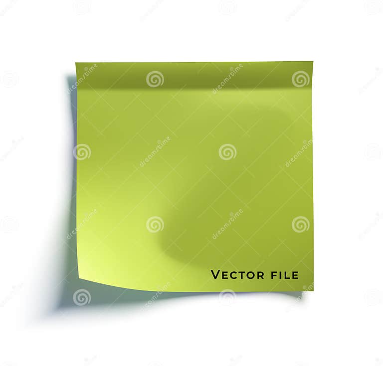 Sticky Note Reminder. Post it Paper Stock Illustration - Illustration ...