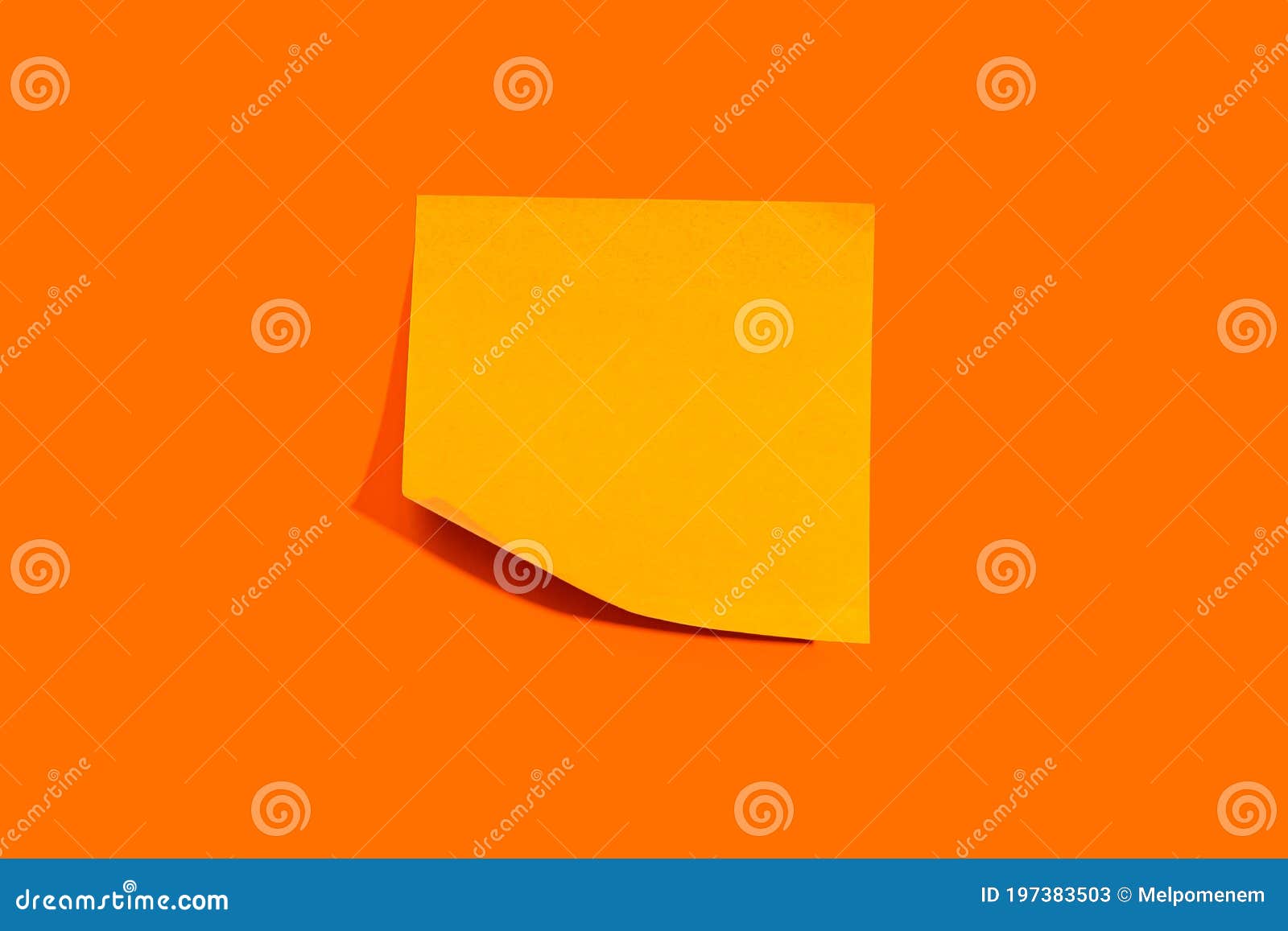 Sticky note with shadow stock image. Image of office - 197383503