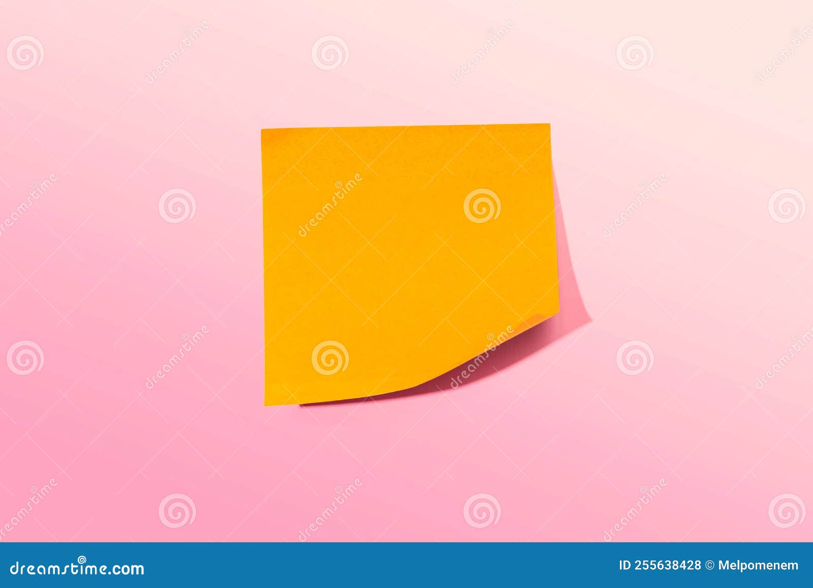 Sticky note with shadow stock photo. Image of reminder - 255638428