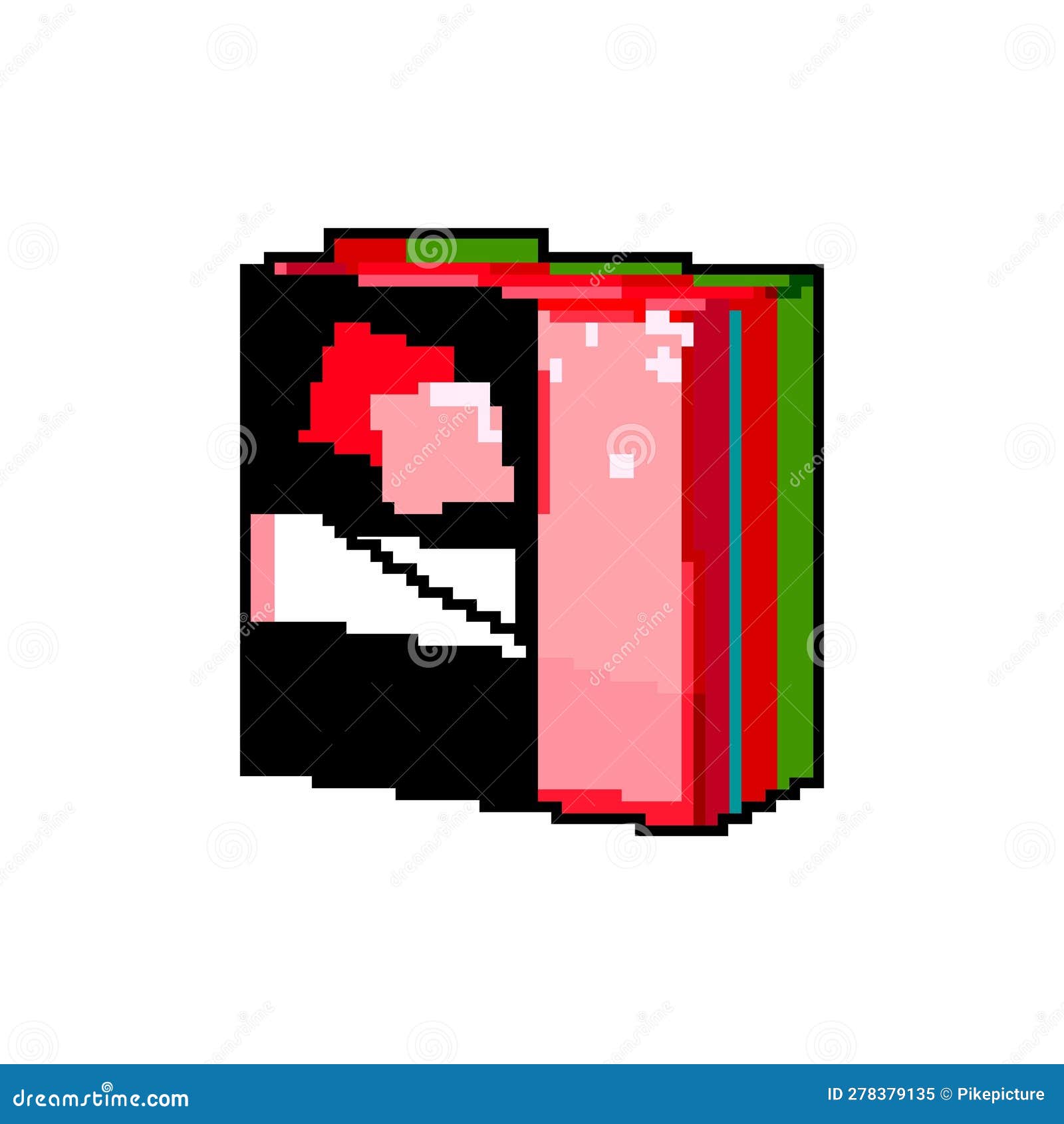 Sticky Note Sticker Game Pixel Art Vector Illustration Stock Vector ...