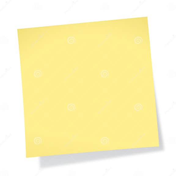 Sticky Note (without Tack) stock vector. Illustration of object - 27698573