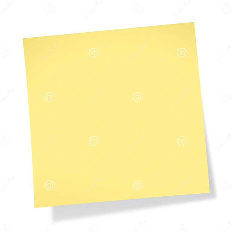 Sticky Note (without Tack) stock vector. Illustration of object - 27698573