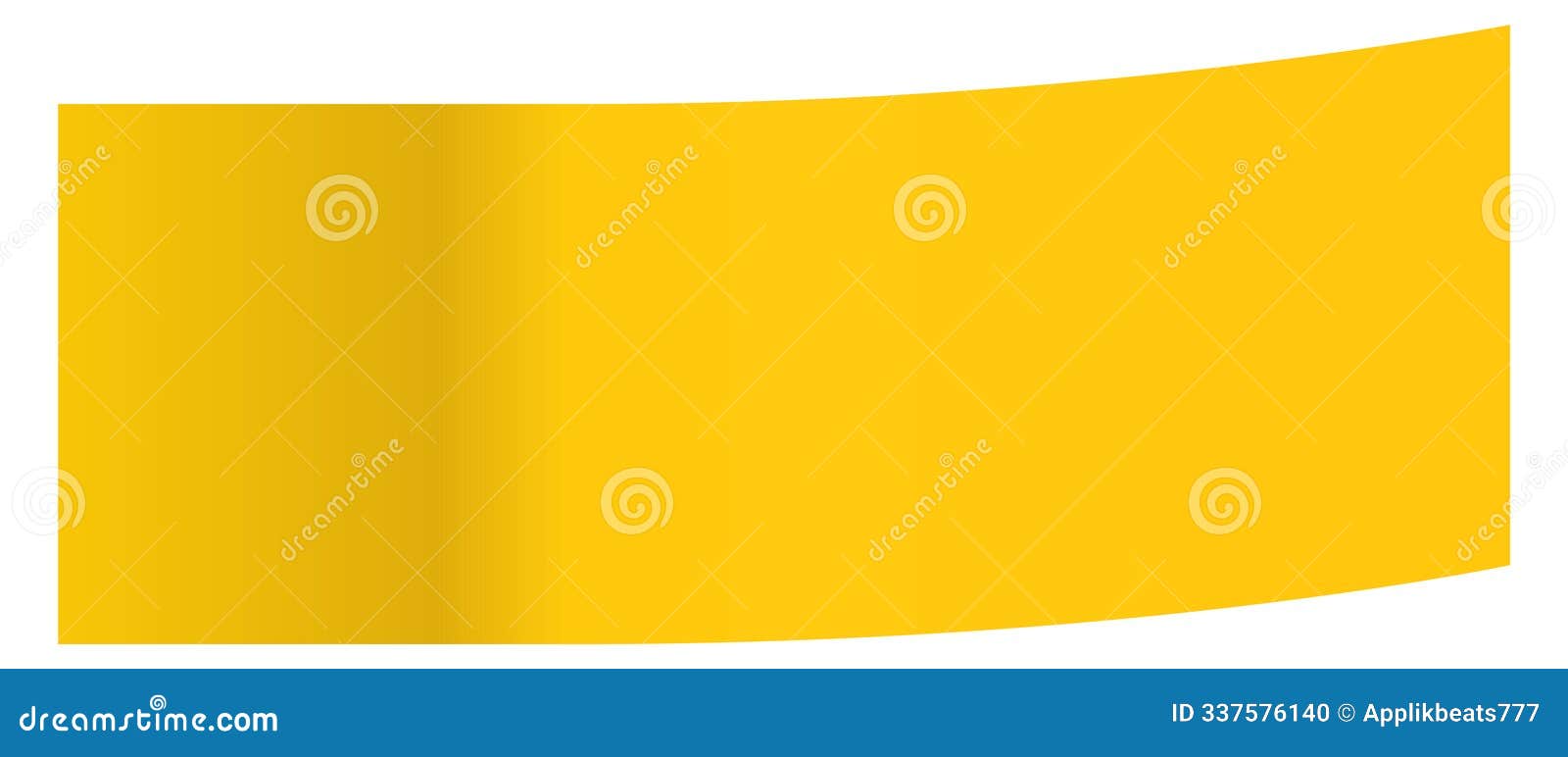 Sticky Note Template. Yellow Empty Label Mockup Stock Vector ...
