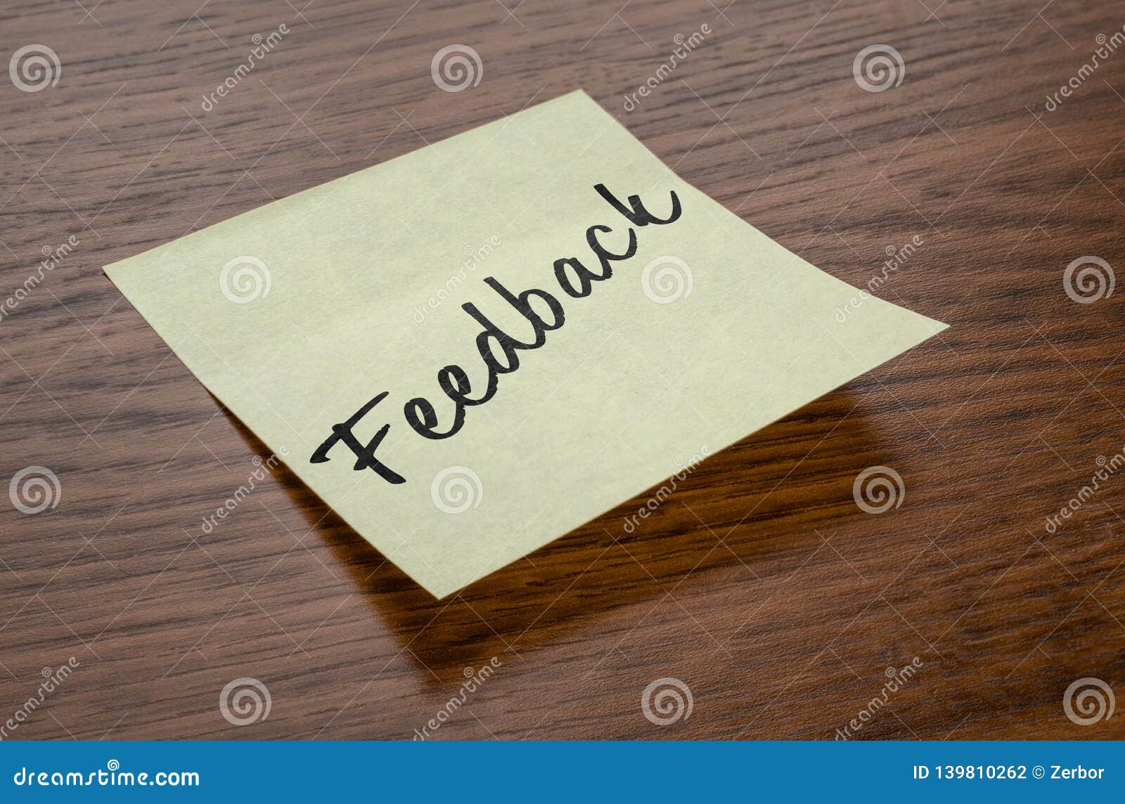 Sticky Note with the Text Feedback Stock Photo - Image of event ...