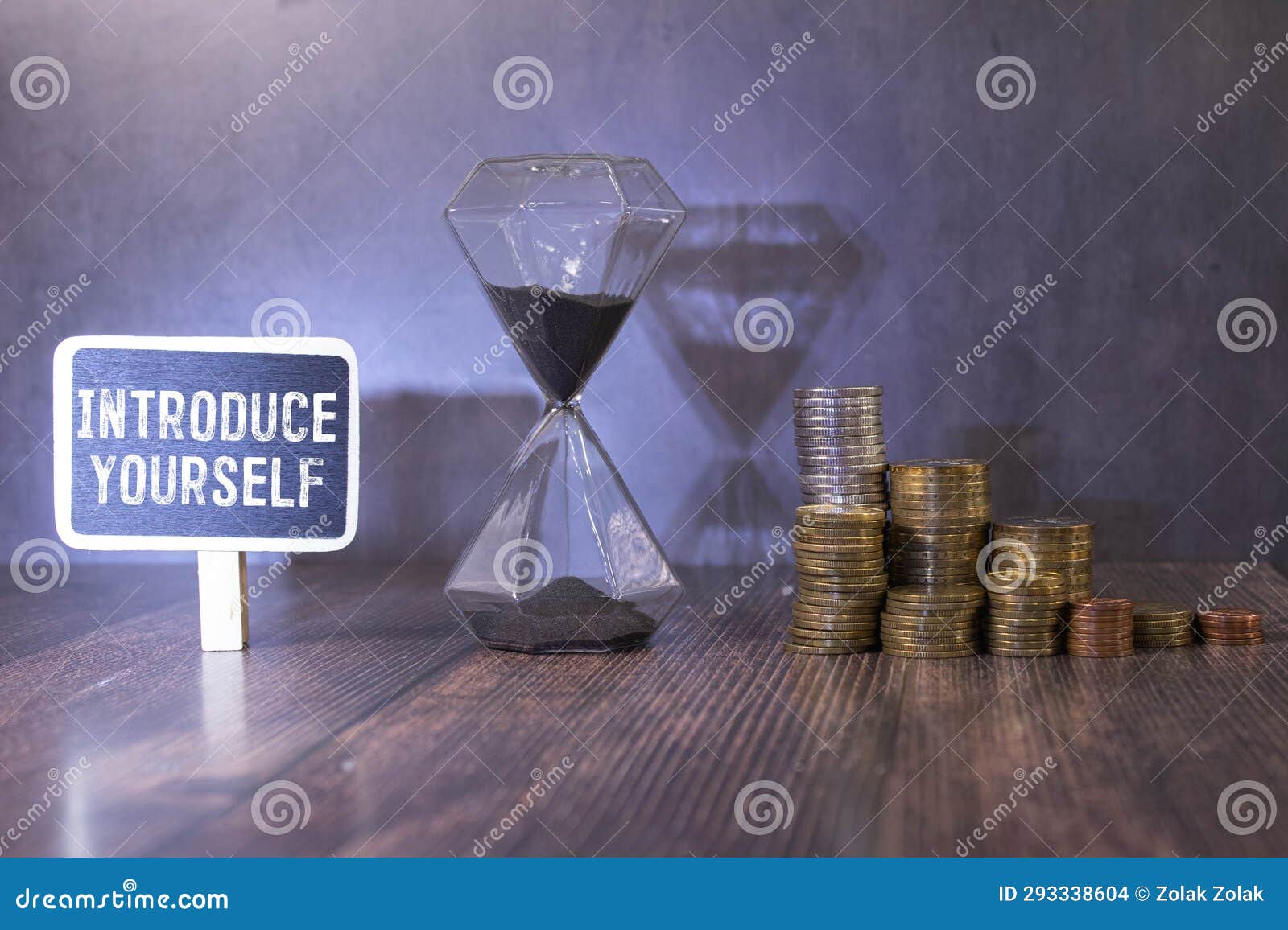 Sticky Note with the Text Introduce Yourself on Office Desk. Self ...