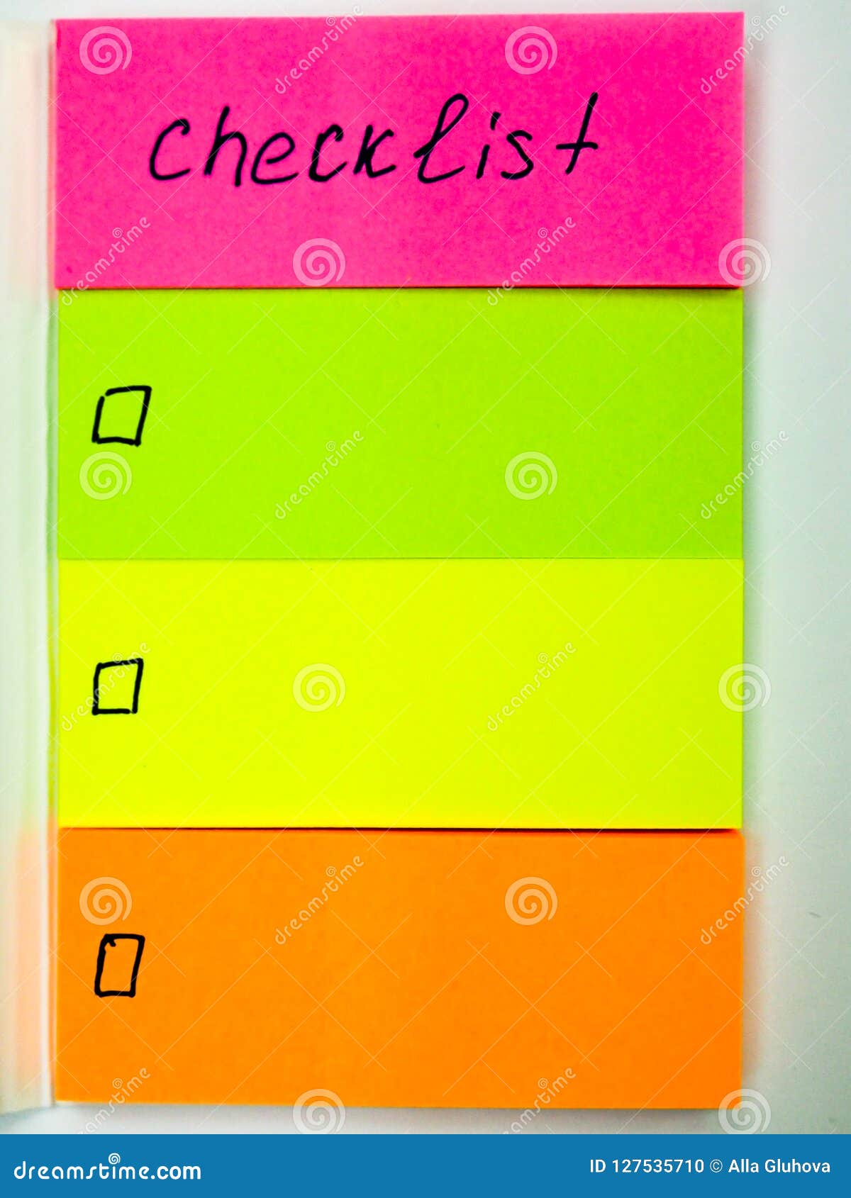 Sticky Note with Text To Do List, Checklist Stock Photo - Image of ...