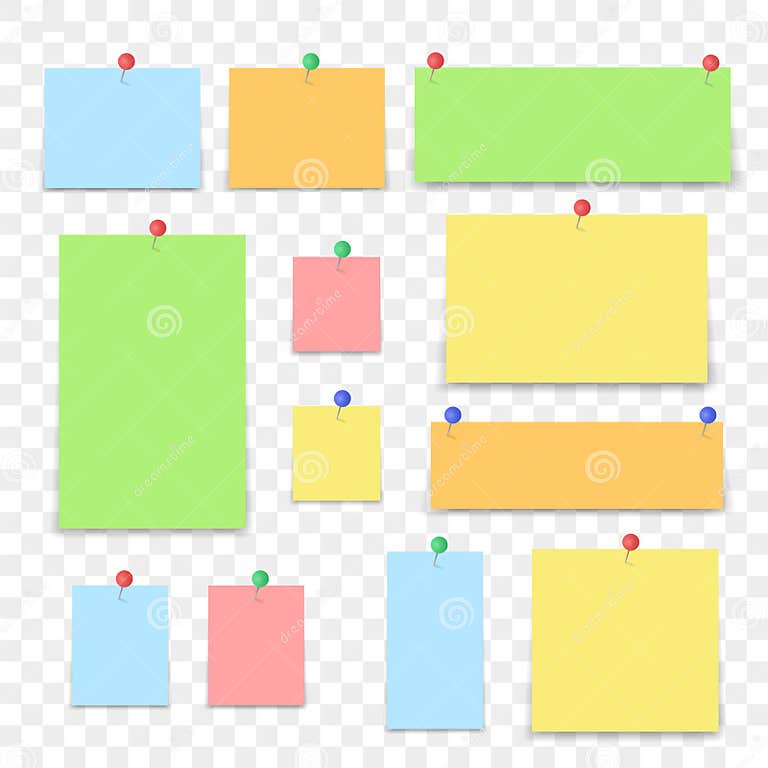 Sticky note stock vector. Illustration of list, attached - 91714973