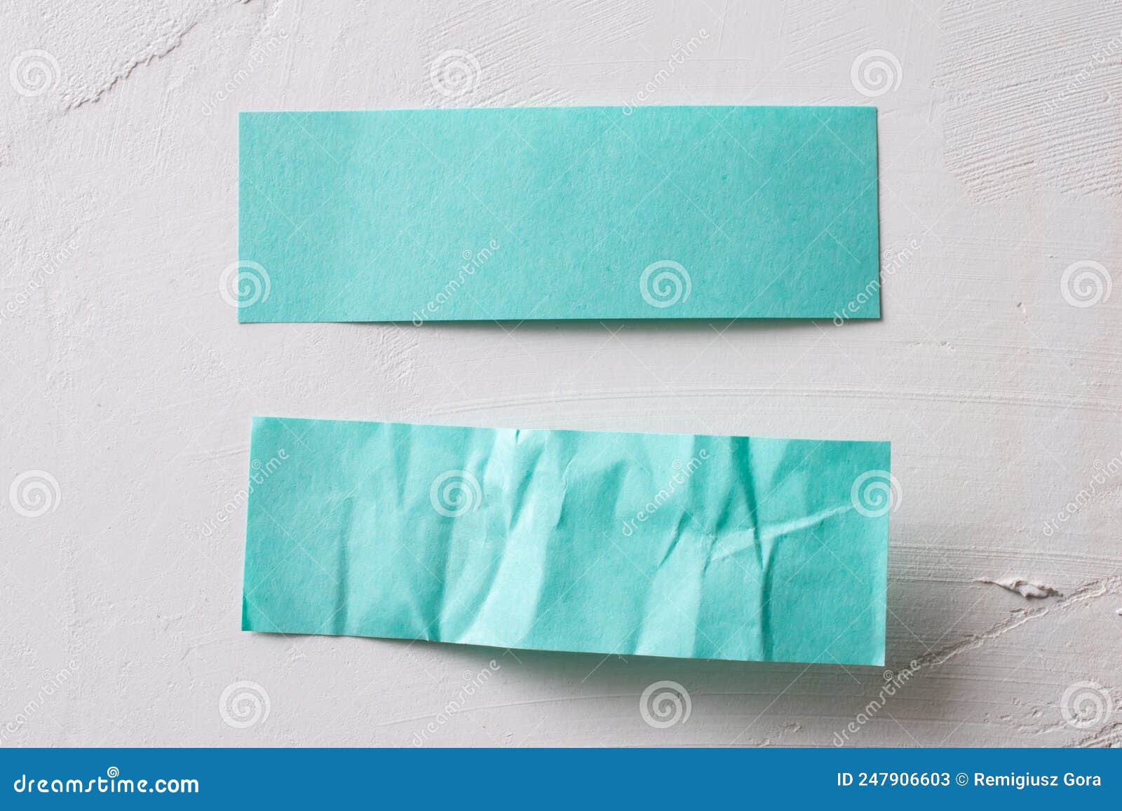 Sticky Note on the Wall. Copy Space Stock Image - Image of clip ...