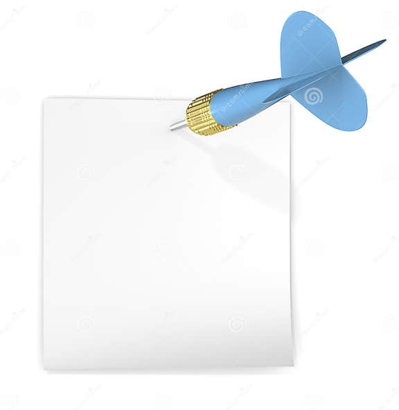 Sticky Note. stock illustration. Illustration of dart - 61315105