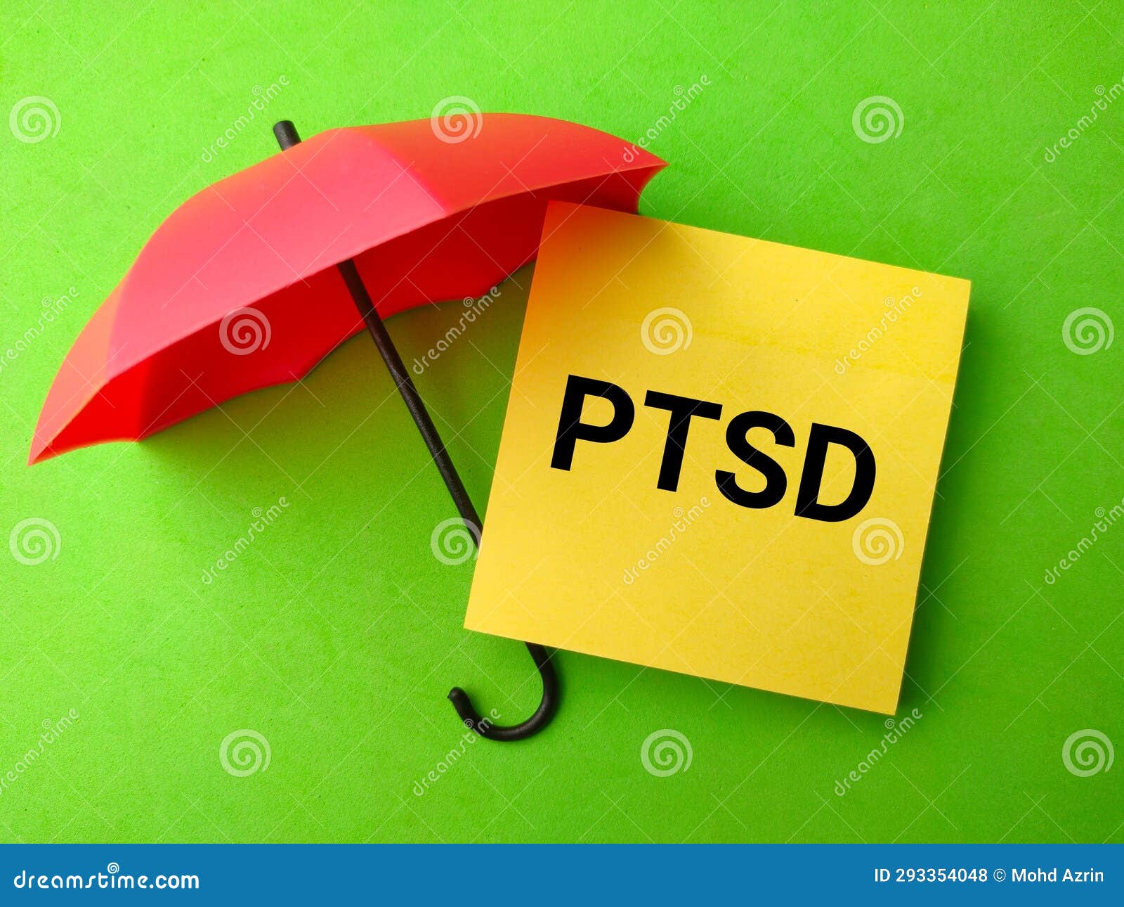 Sticky Note with the Word PTSD. Stock Photo - Image of treatment ...
