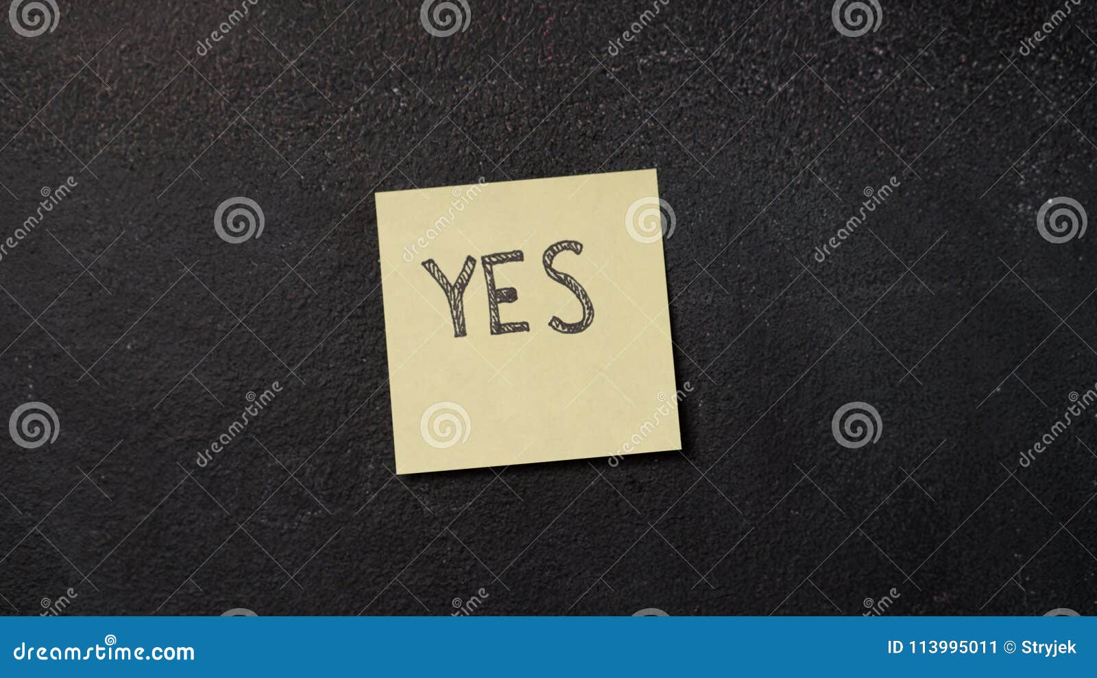 Sticky Notes on the Blackboard Stock Image - Image of abstract, closeup ...