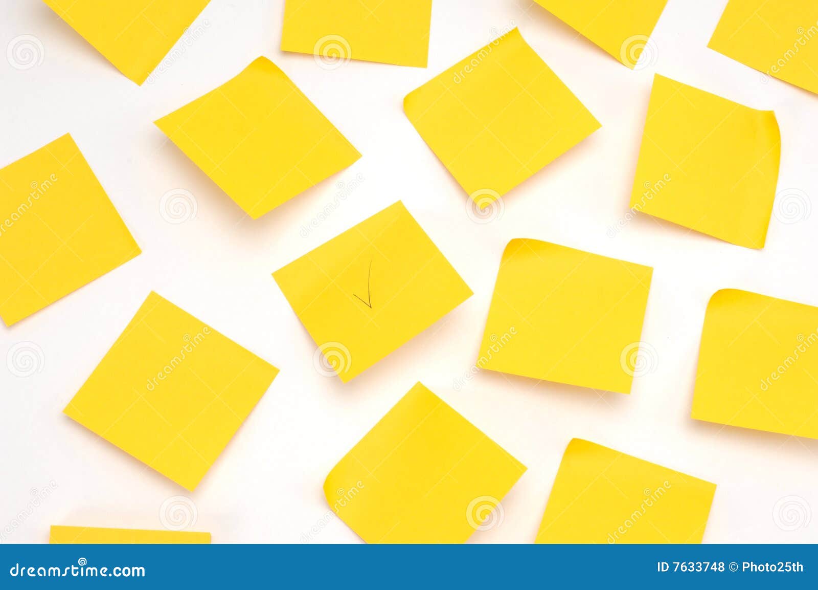 Sticky notes stock photo. Image of material, texture, orange - 7633748