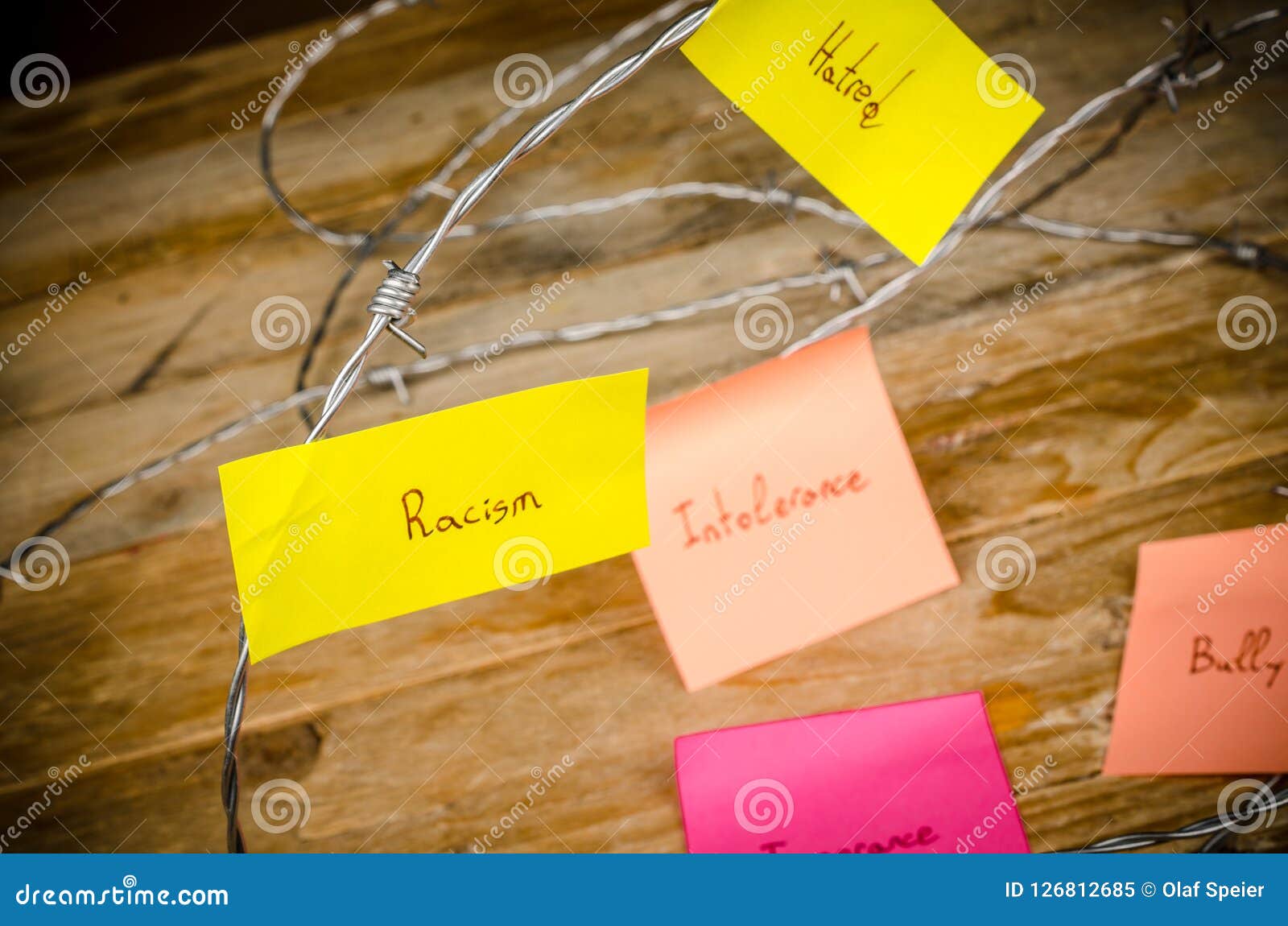 Sticky Notes Against Racism Stock Image - Image of bigotry, sticky ...