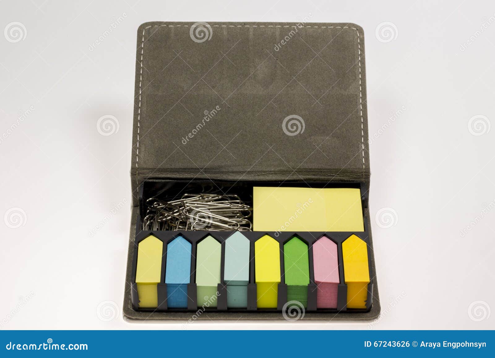 Sticky Notes and Clips stock photo. Image of note, notes - 67243626