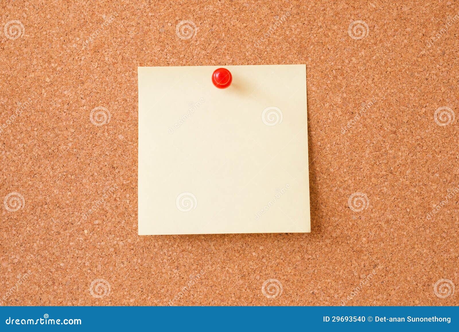 Sticky notes on cork board stock photo. Image of billboard - 29693540
