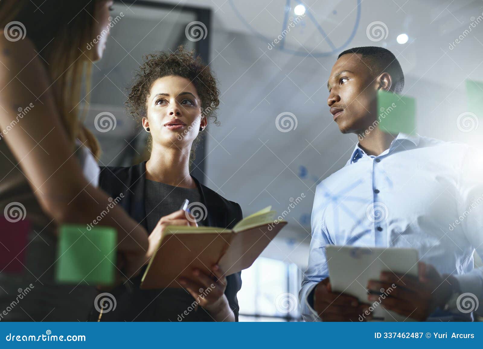 Sticky Notes, Group and Ideas of Team, Planning and Collaboration of ...