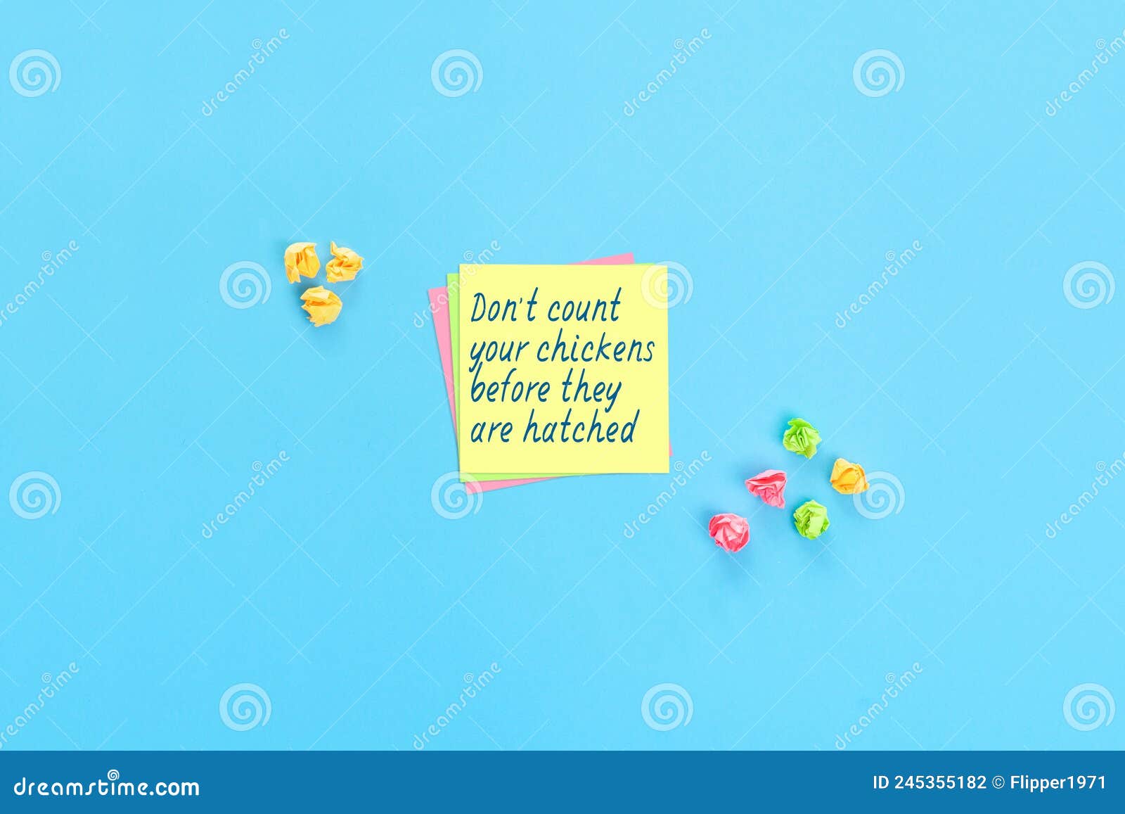 Sticky Notes with Handwritten Text Stock Photo - Image of concept, life ...