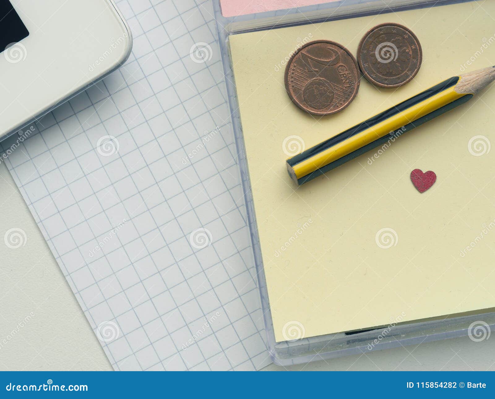 Sticky Notes with Heart Shape Stock Photo - Image of book, space: 115854282