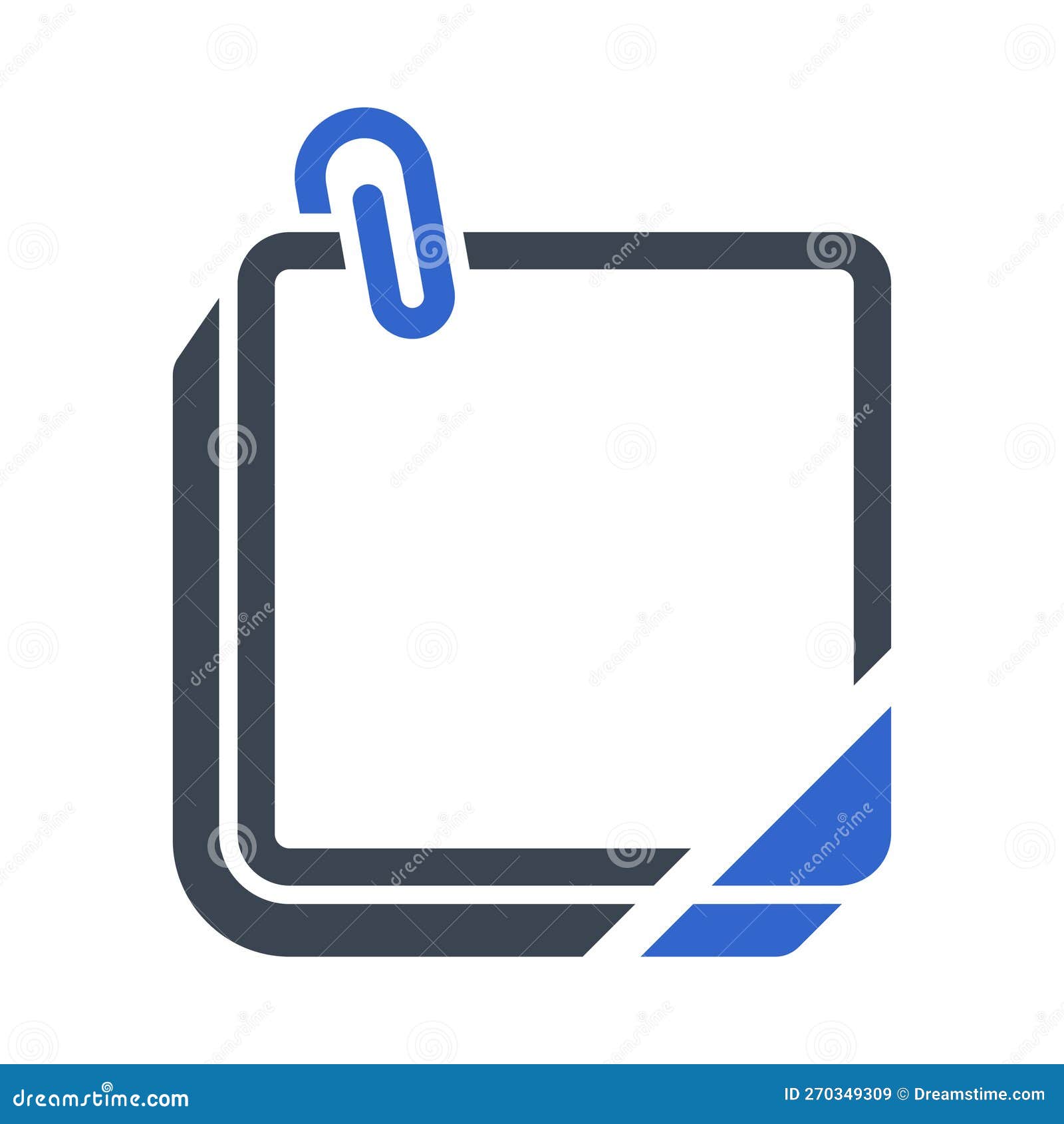 Sticky notes icon stock vector. Illustration of sticky - 270349309