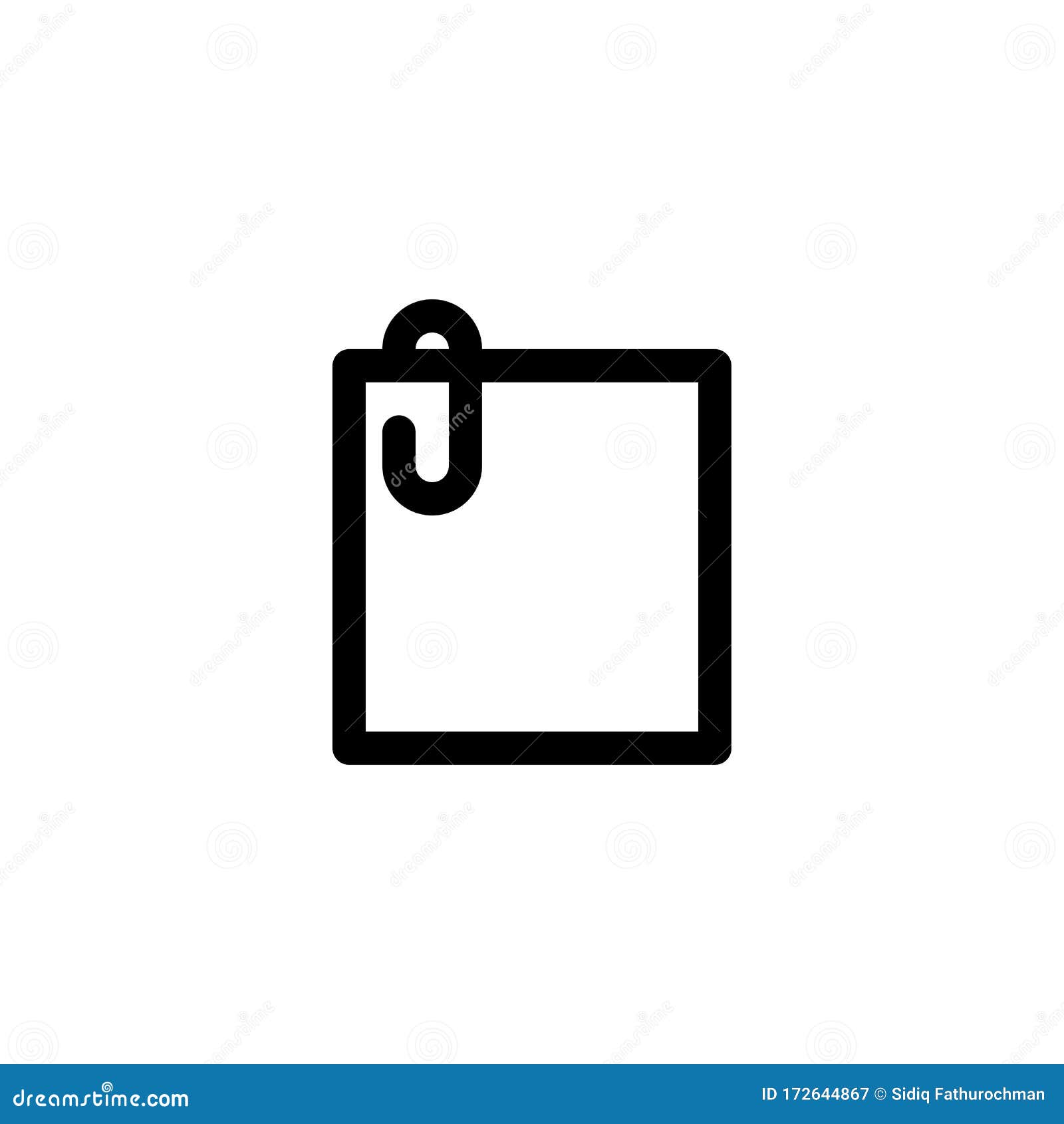 Sticky Notes Icon stock vector. Illustration of notepaper - 172644867