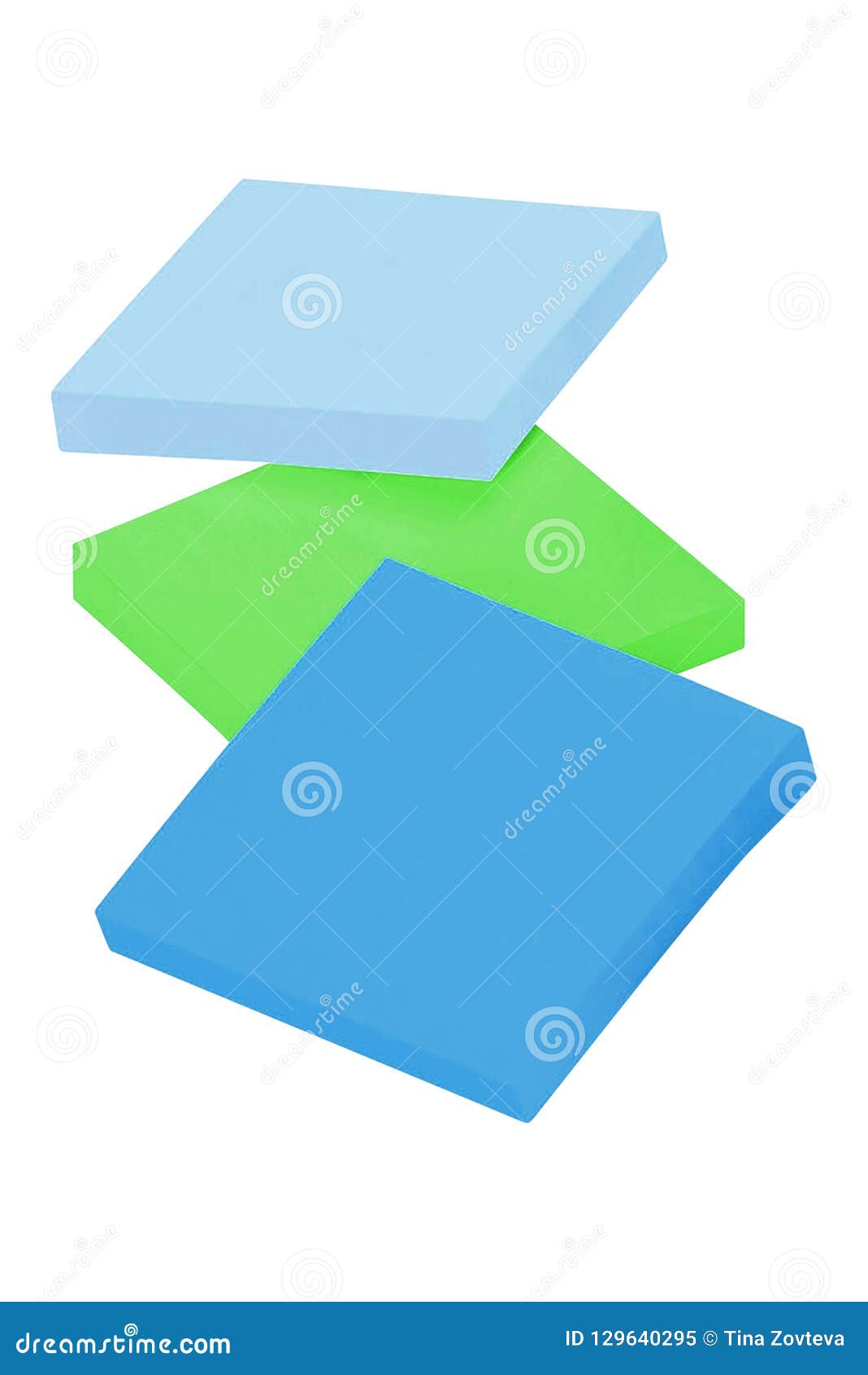 Sticky notes isolated stock illustration. Illustration of overhead ...