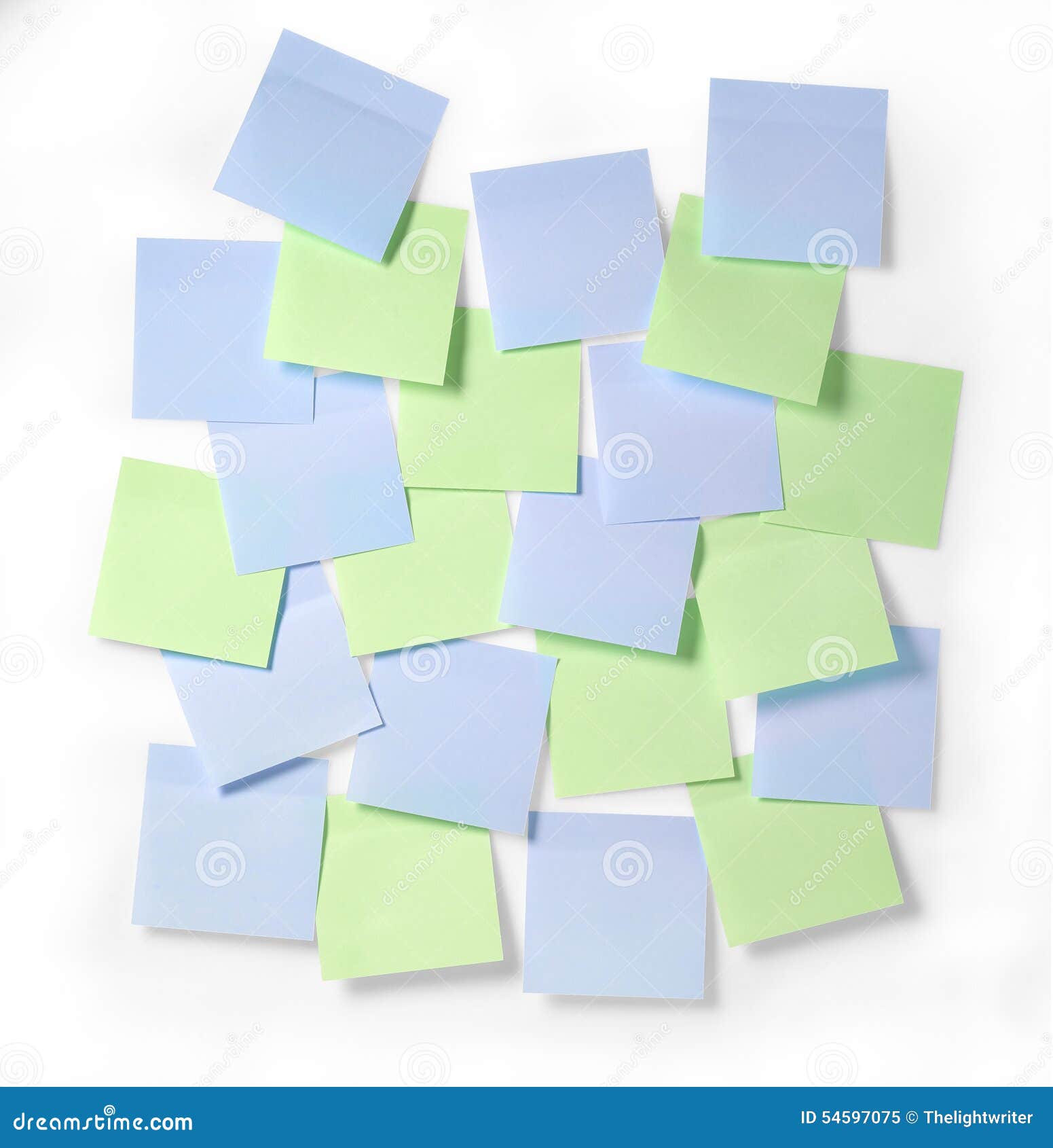 Sticky Notes Isolated on a White Back Ground Stock Image - Image of ...