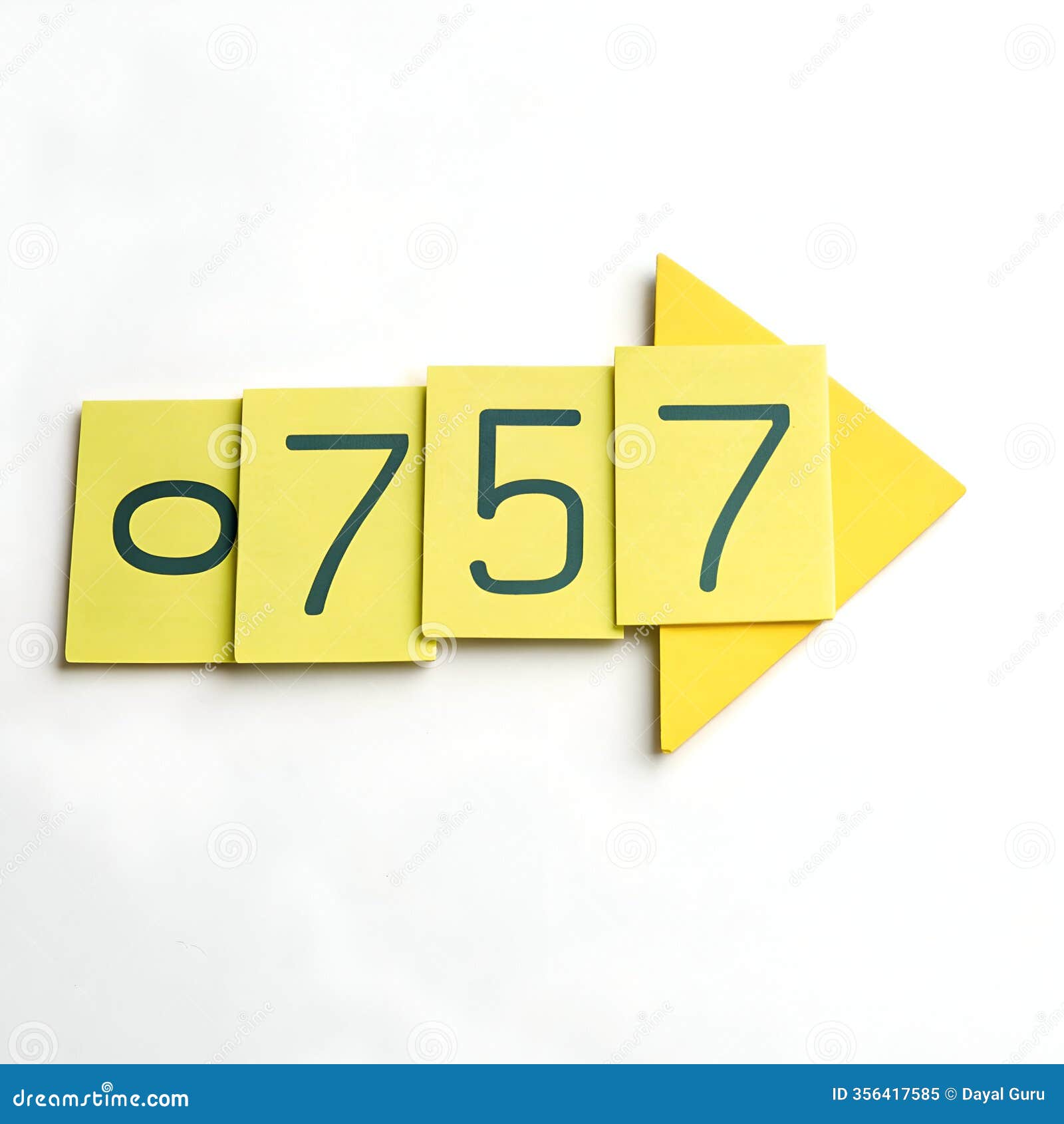 Sticky Notes with Left Arrow Stock Illustration - Illustration of ...