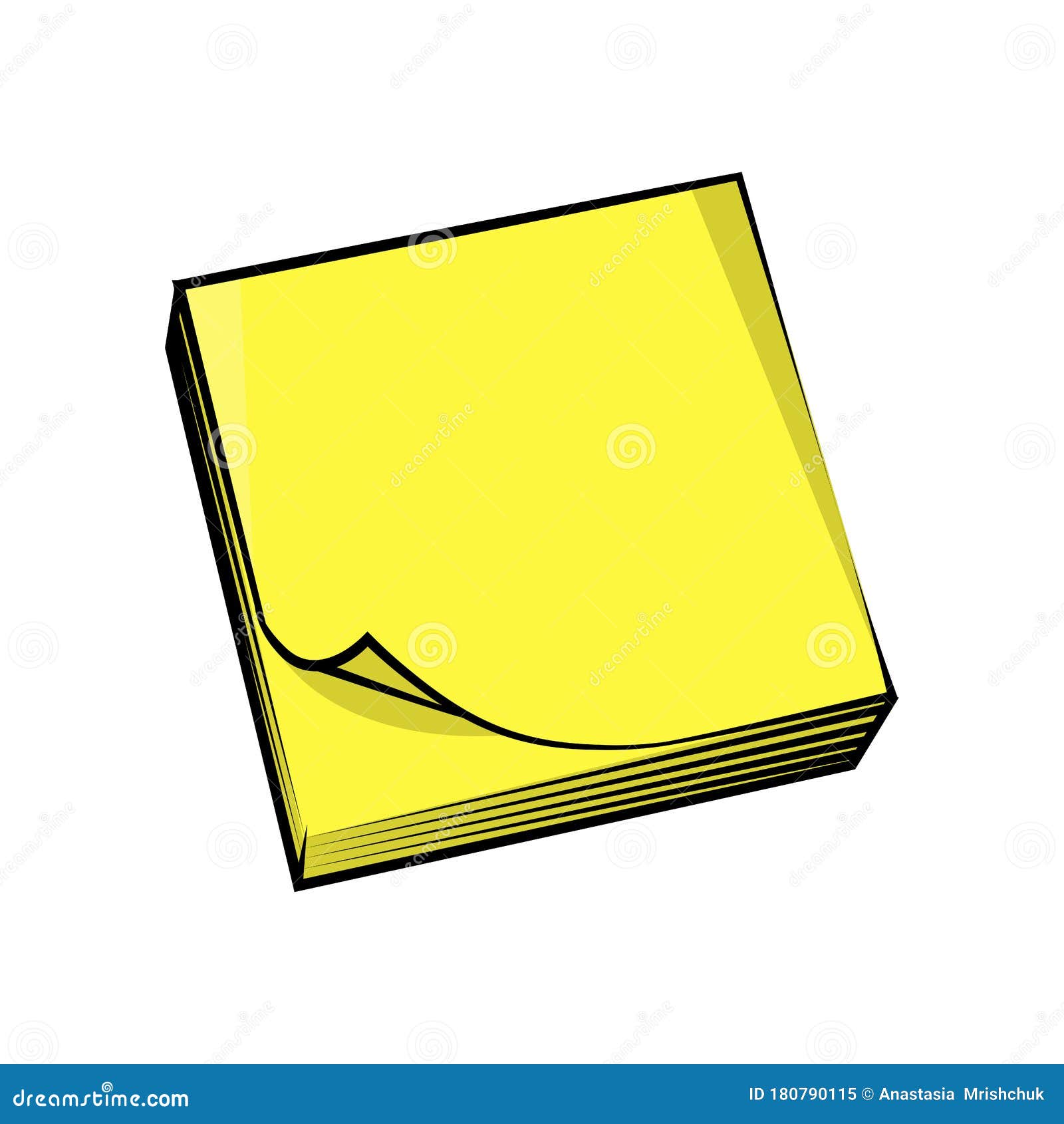Sticky Notes Logo on a White Background Stock Illustration ...