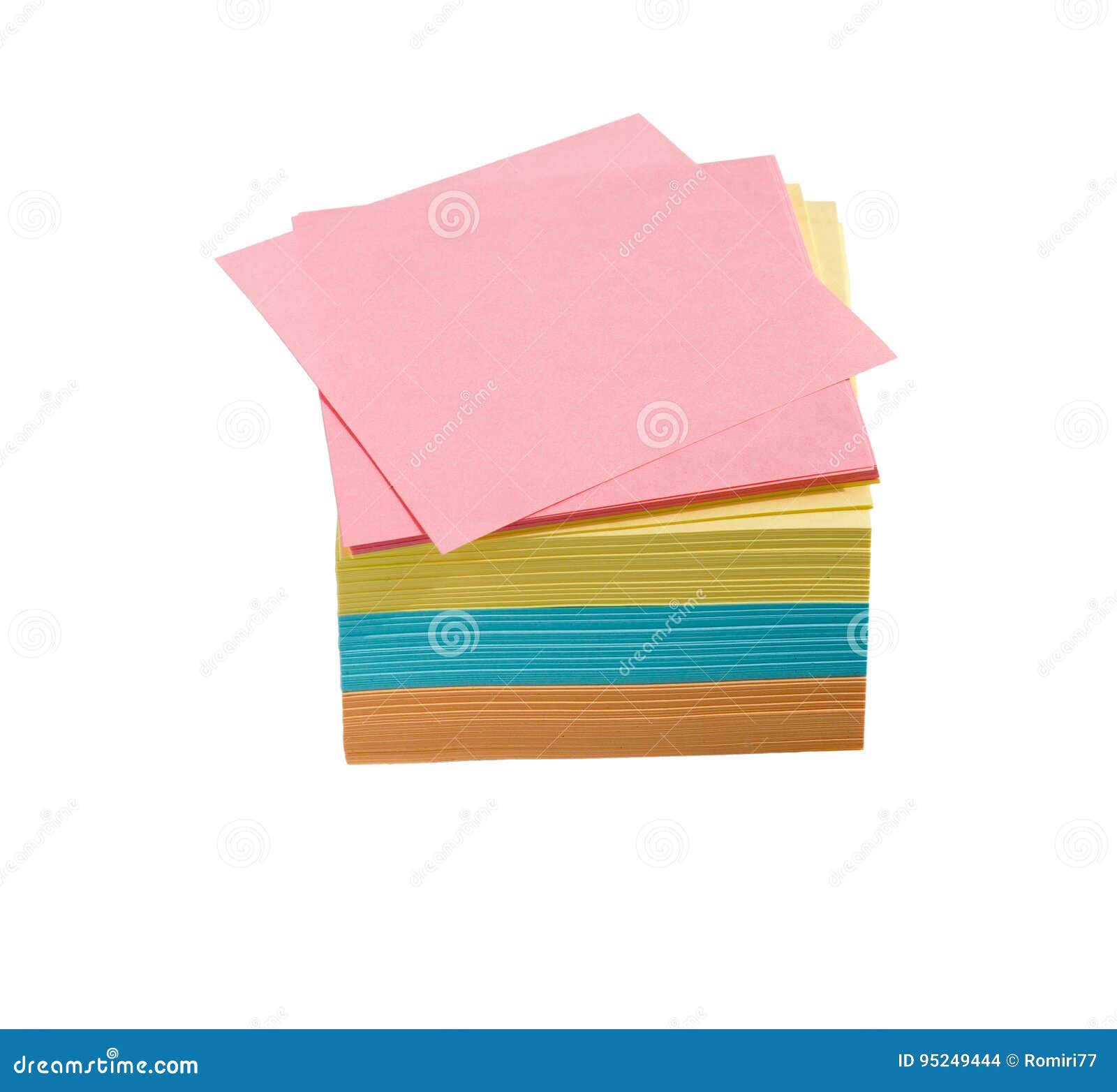 Sticky Notes. Memo Stick or Post Note Stock Photo - Image of memo, blue ...