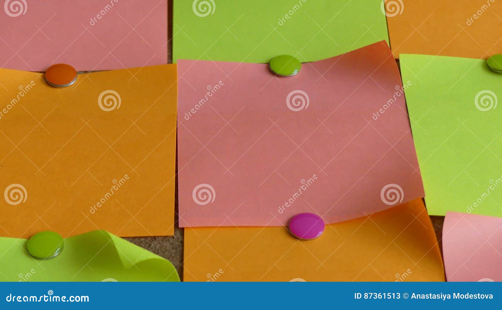 Sticky Notes Multi Coloured Background Stock Image - Image of ...