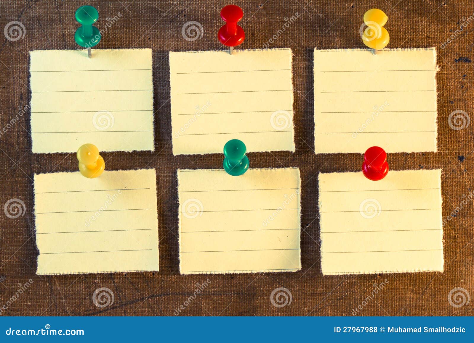 Sticky Notes On Old Paper Background Stock Photography | CartoonDealer ...
