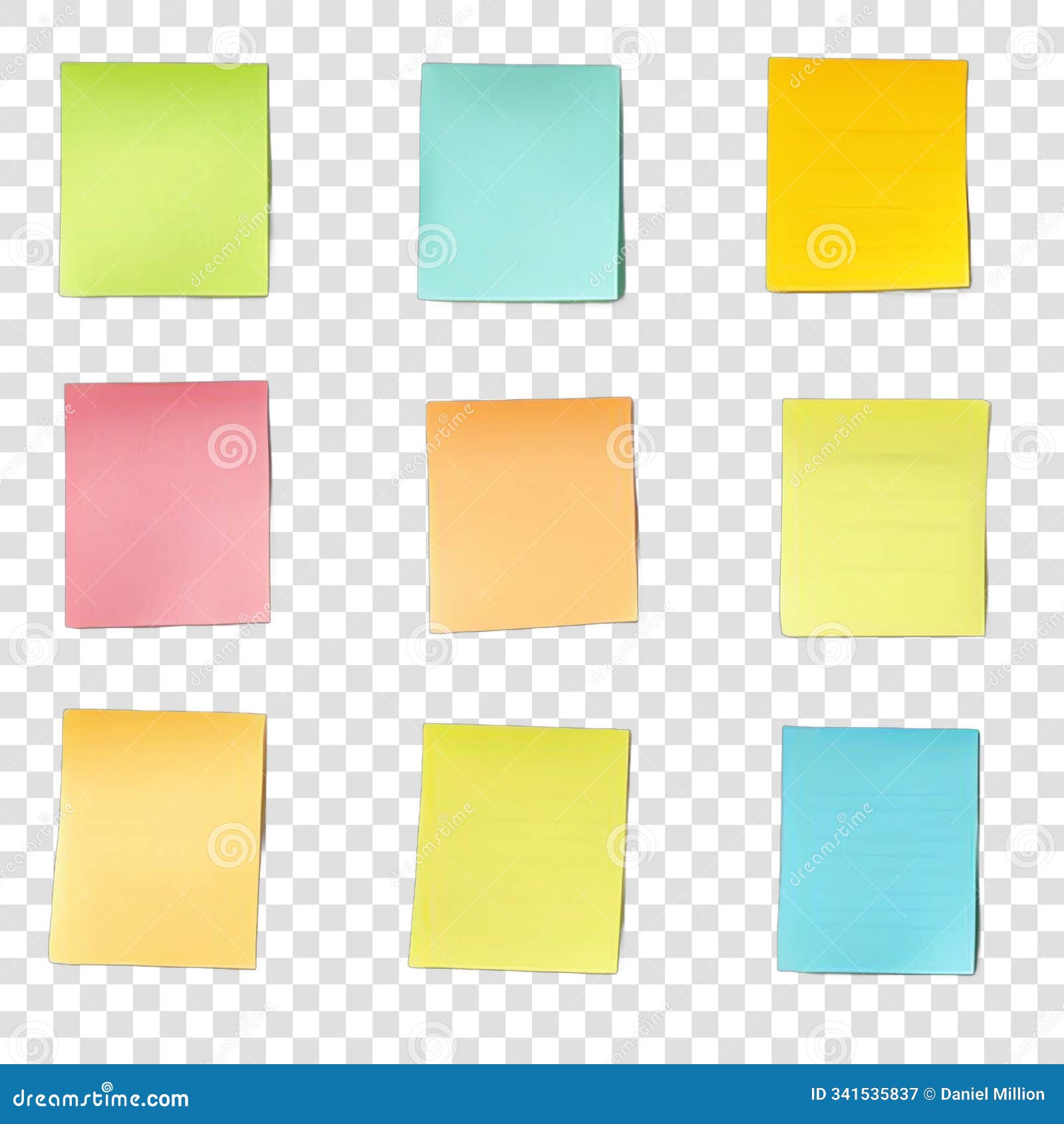 Sticky notes set stock image. Illustration of transparent - 341535837