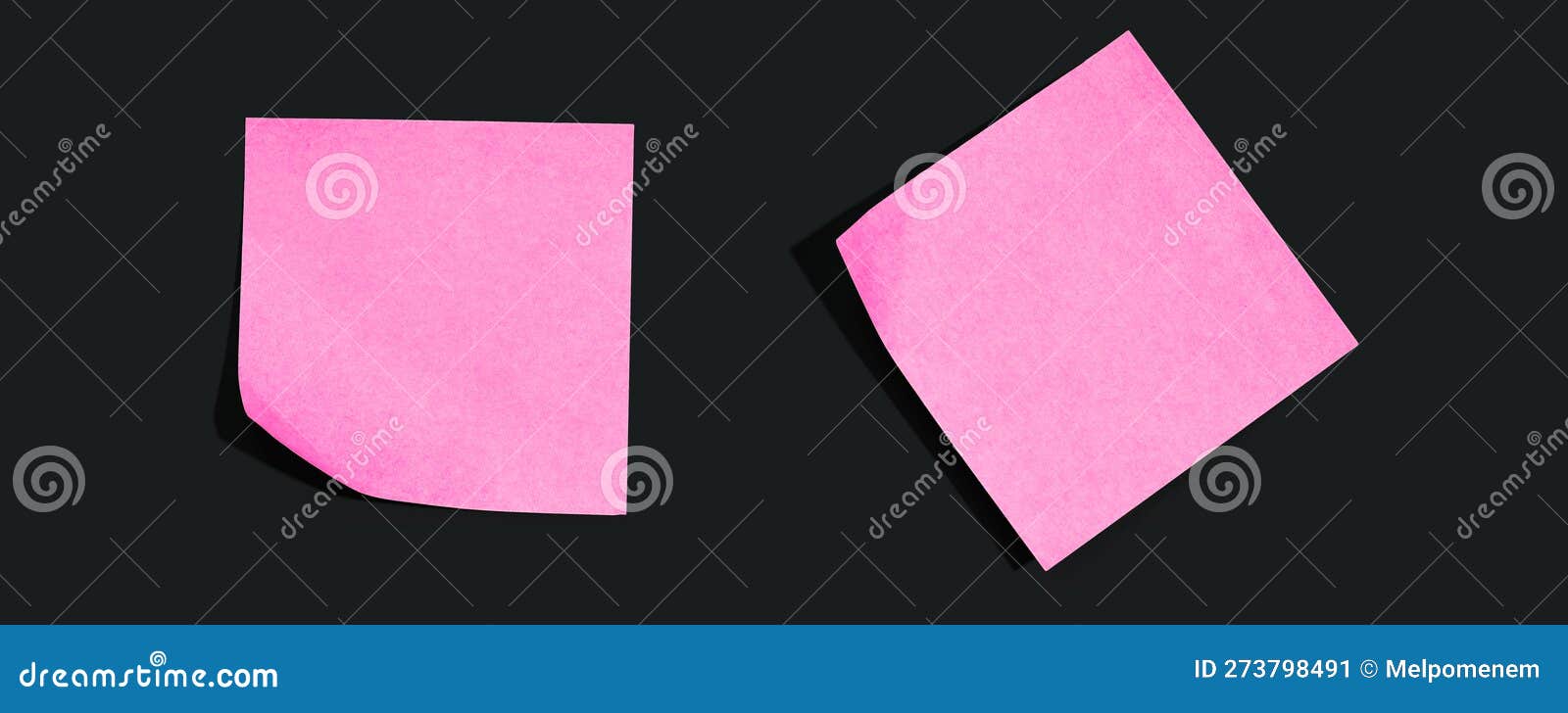 Sticky notes with shadow stock image. Image of pink - 273798491