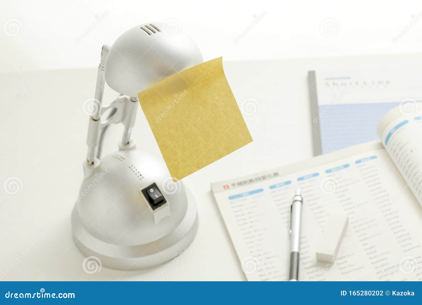 Sticky Notes, Study Desk Image, Stock Photo - Image of list, desk ...