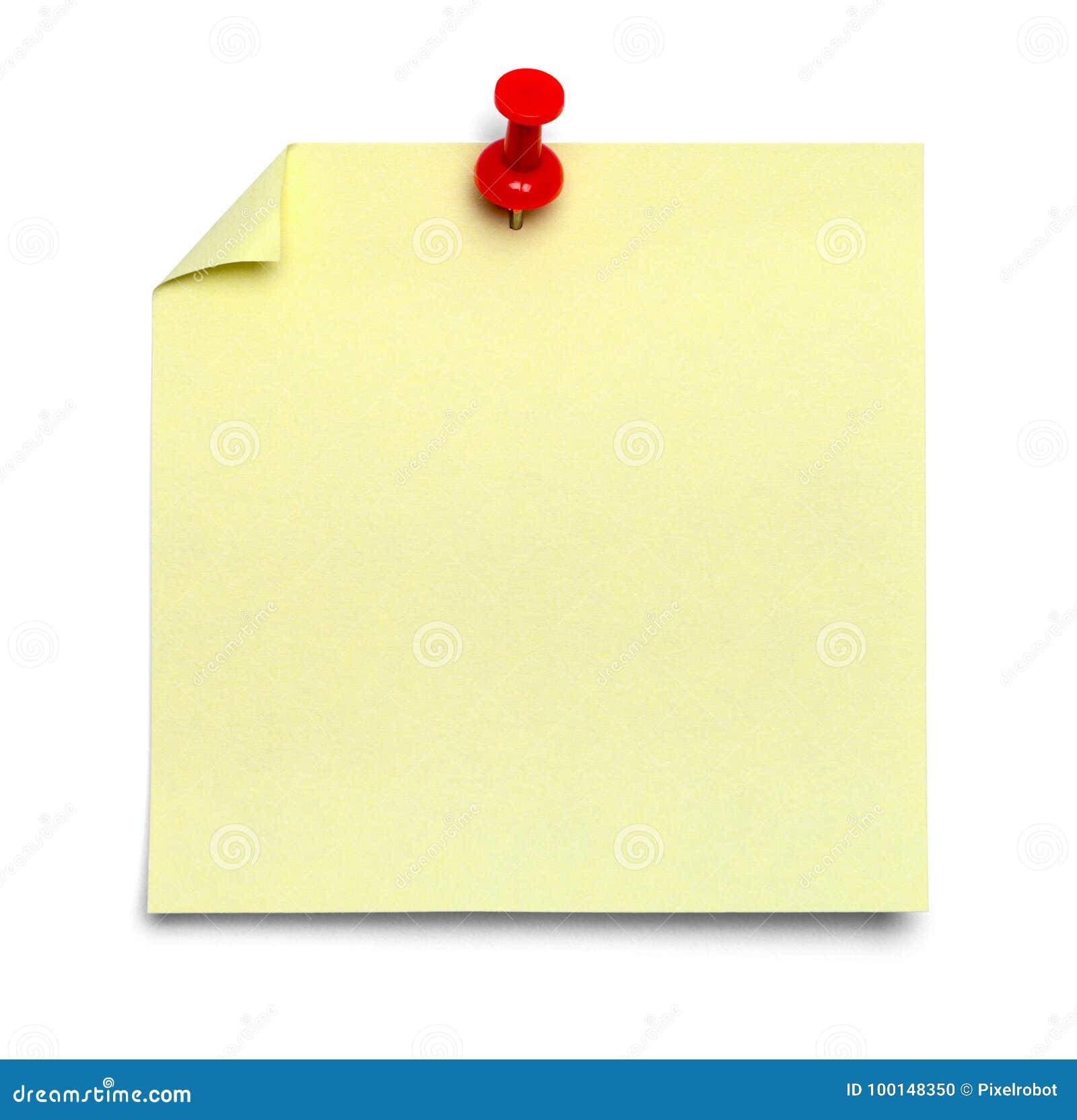 Sticky Notes with Tack stock photo. Image of notes, yellow - 100148350