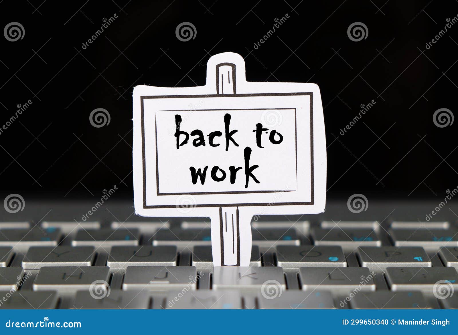 Back to work concept. stock photo. Image of concepts - 299650340