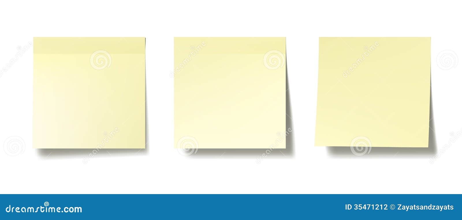 Sticky notes stock vector. Illustration of note, eps10 - 35471212